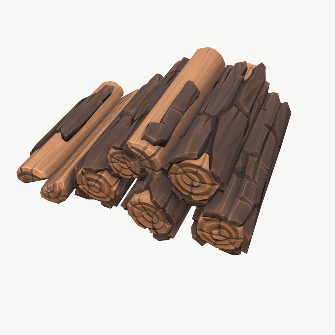 3D Stylized Logs Model - TurboSquid 1347533