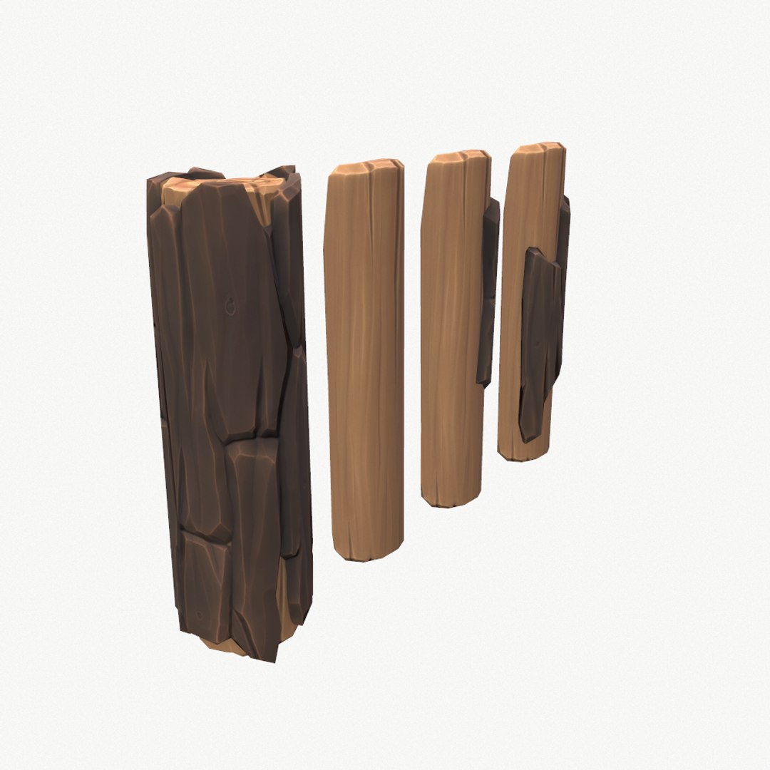 3D Stylized Logs Model - TurboSquid 1347533