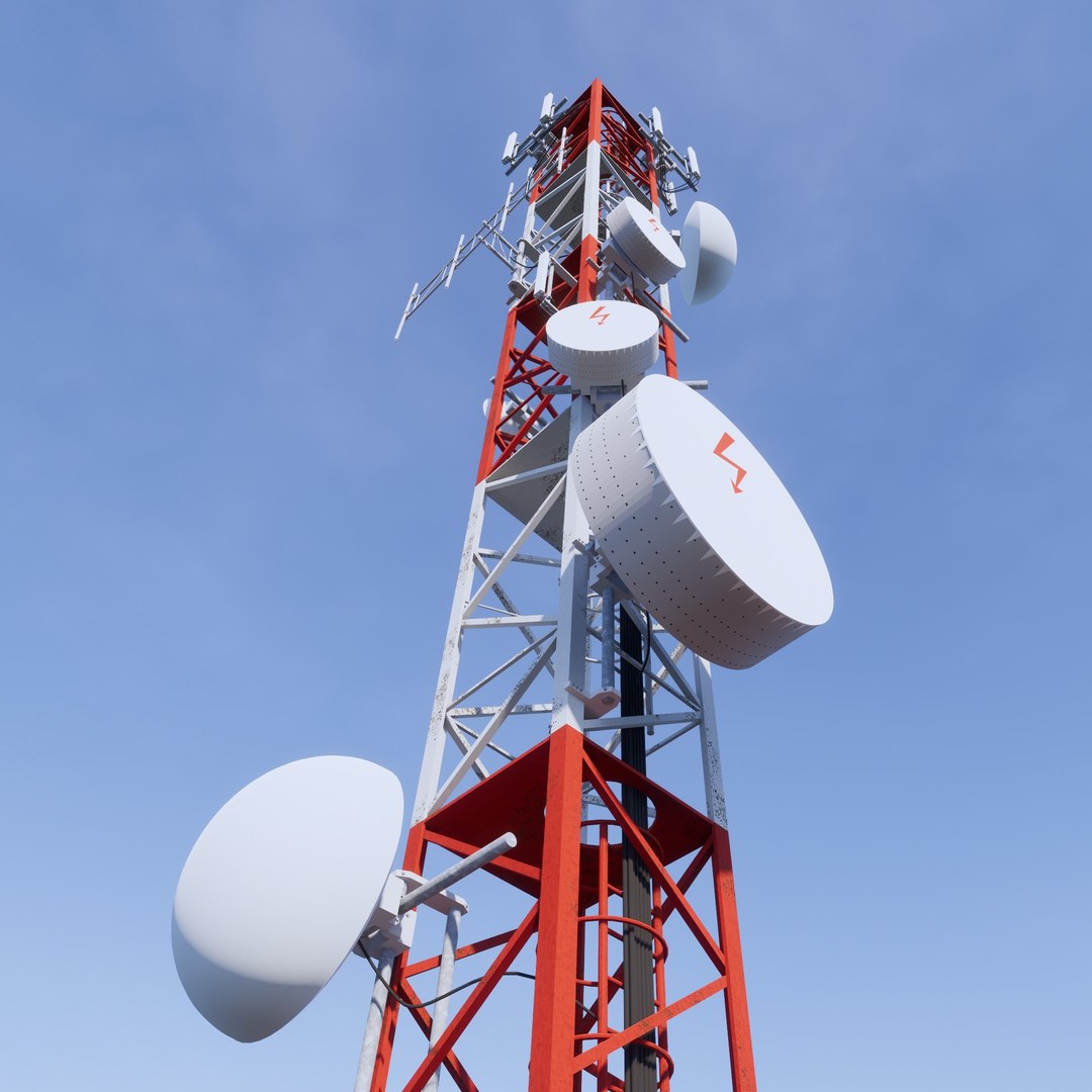 Telecommunication Cell Tower 3D Model - TurboSquid 1838953