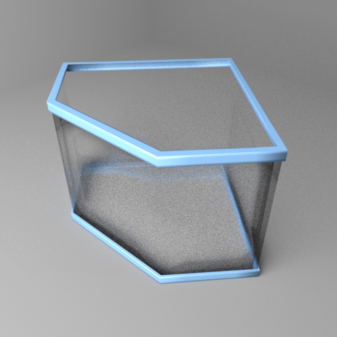 Diamond-shape Aquarium 3D Model - TurboSquid 1560618