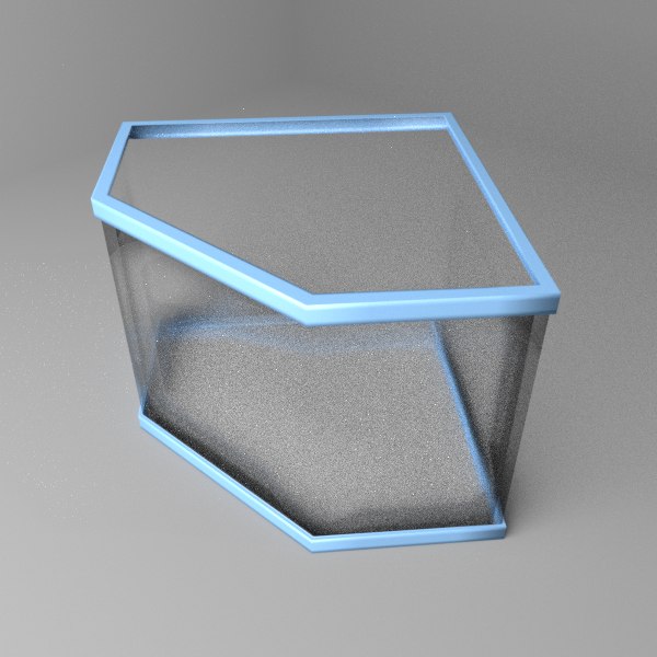 Diamond-shape aquarium 3D model - TurboSquid 1560618