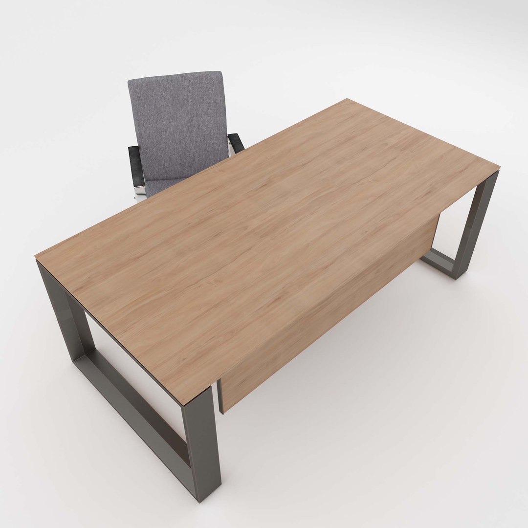 3D Model Buro Desk Modern Office - TurboSquid 1478814