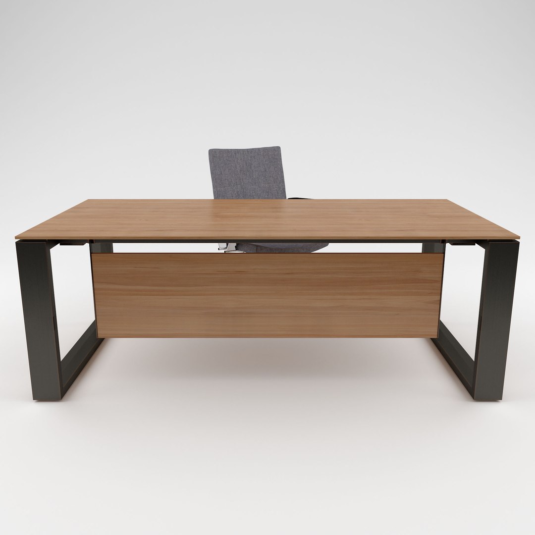 3D Model Buro Desk Modern Office - TurboSquid 1478814