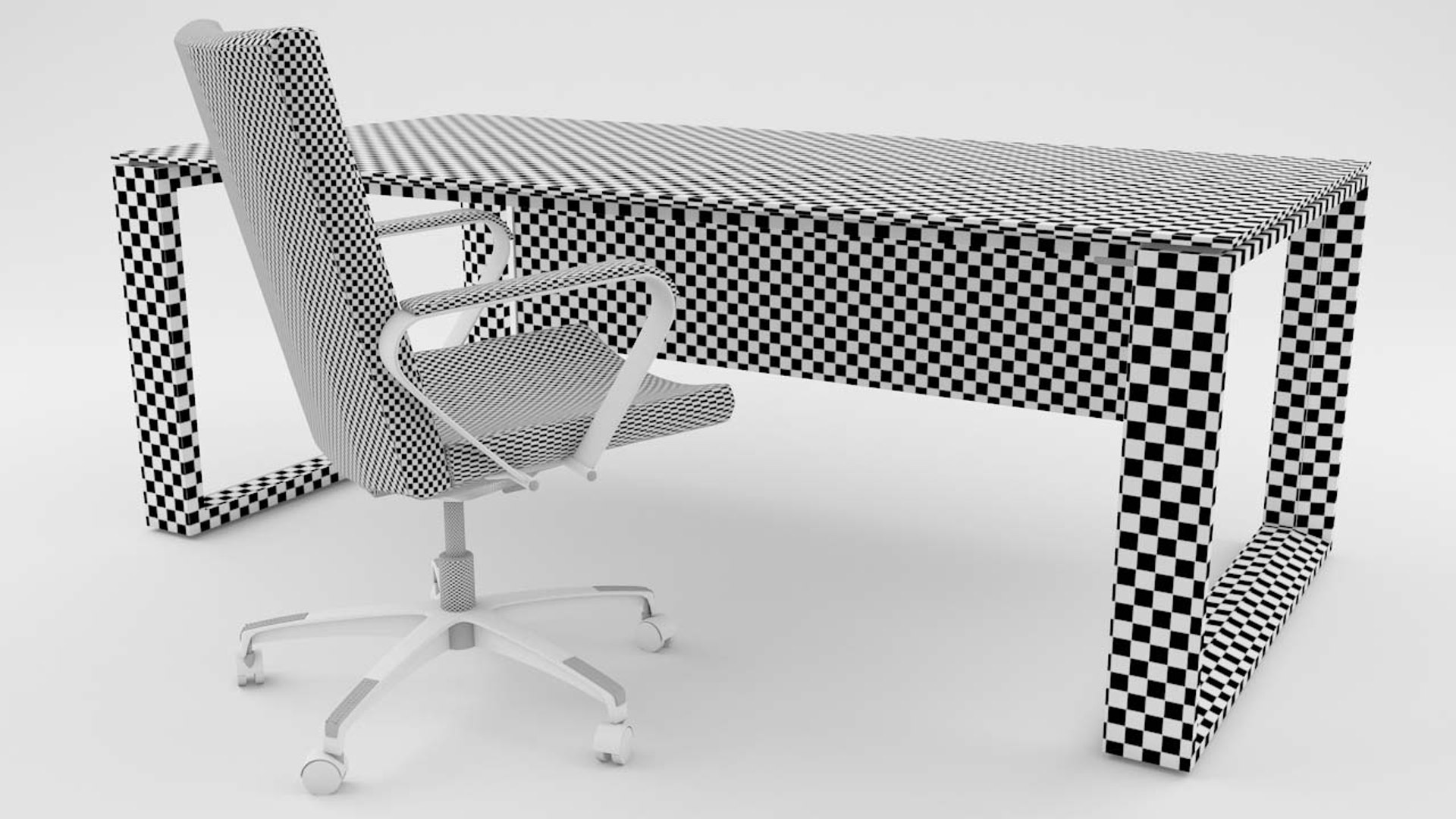 3D Model Buro Desk Modern Office - TurboSquid 1478814