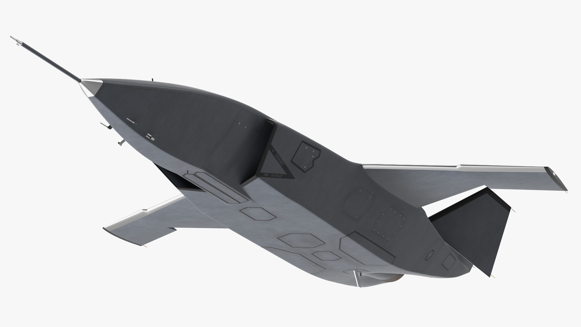 3D Stealth Multirole Unmanned Aerial Vehicle Rigged Model - TurboSquid ...