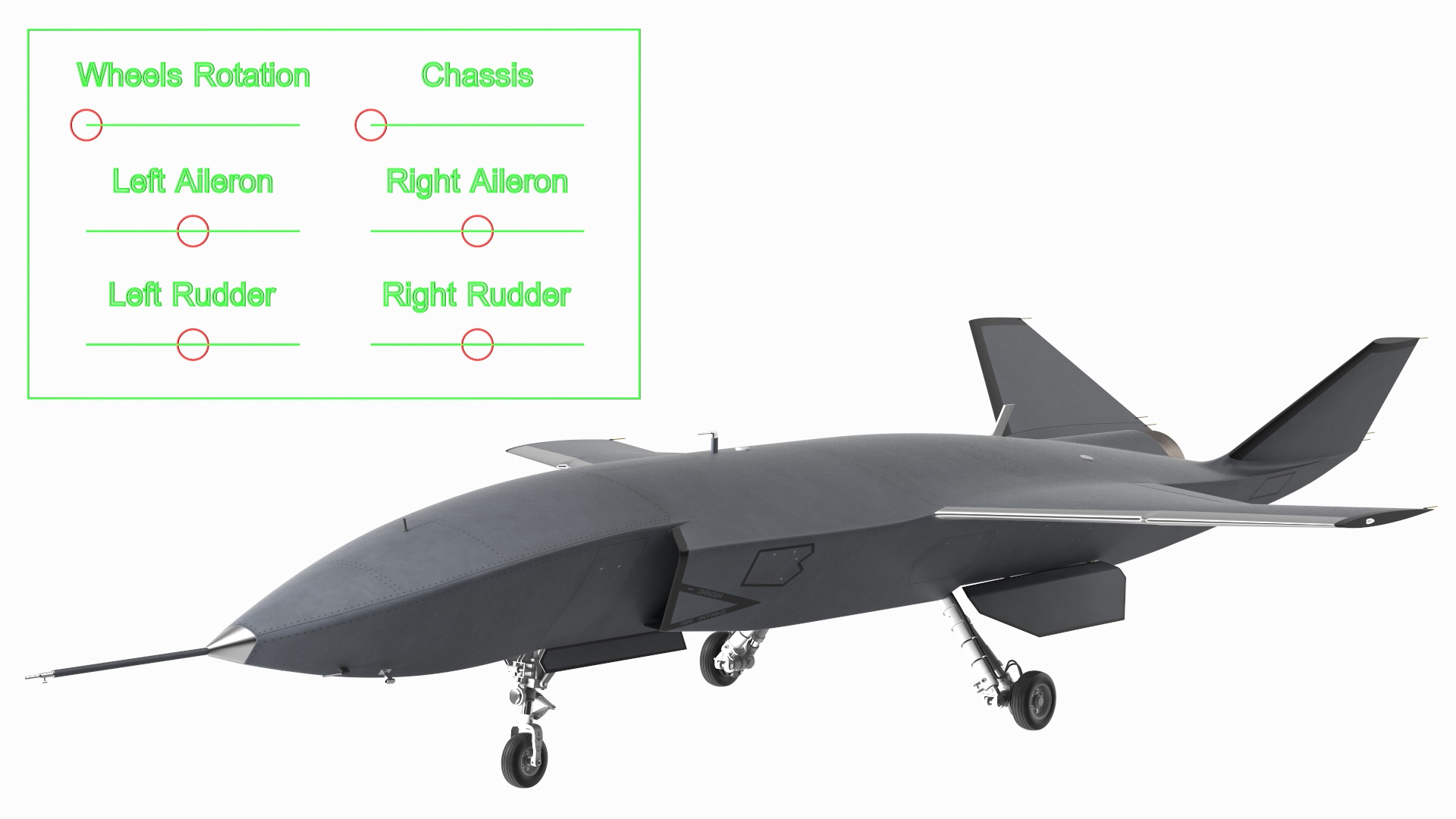 3D Stealth Multirole Unmanned Aerial Vehicle Rigged Model - TurboSquid ...