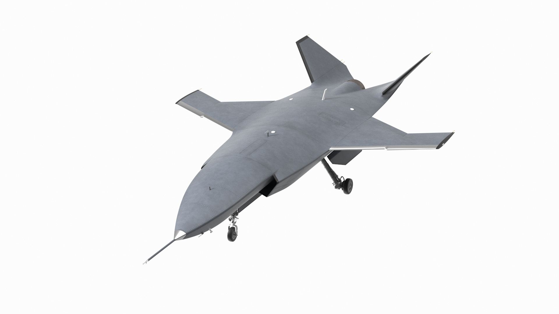 3D Stealth Multirole Unmanned Aerial Vehicle Rigged Model - TurboSquid ...
