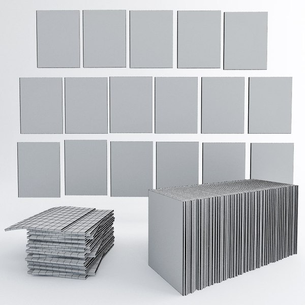 80 magazines 3d model
