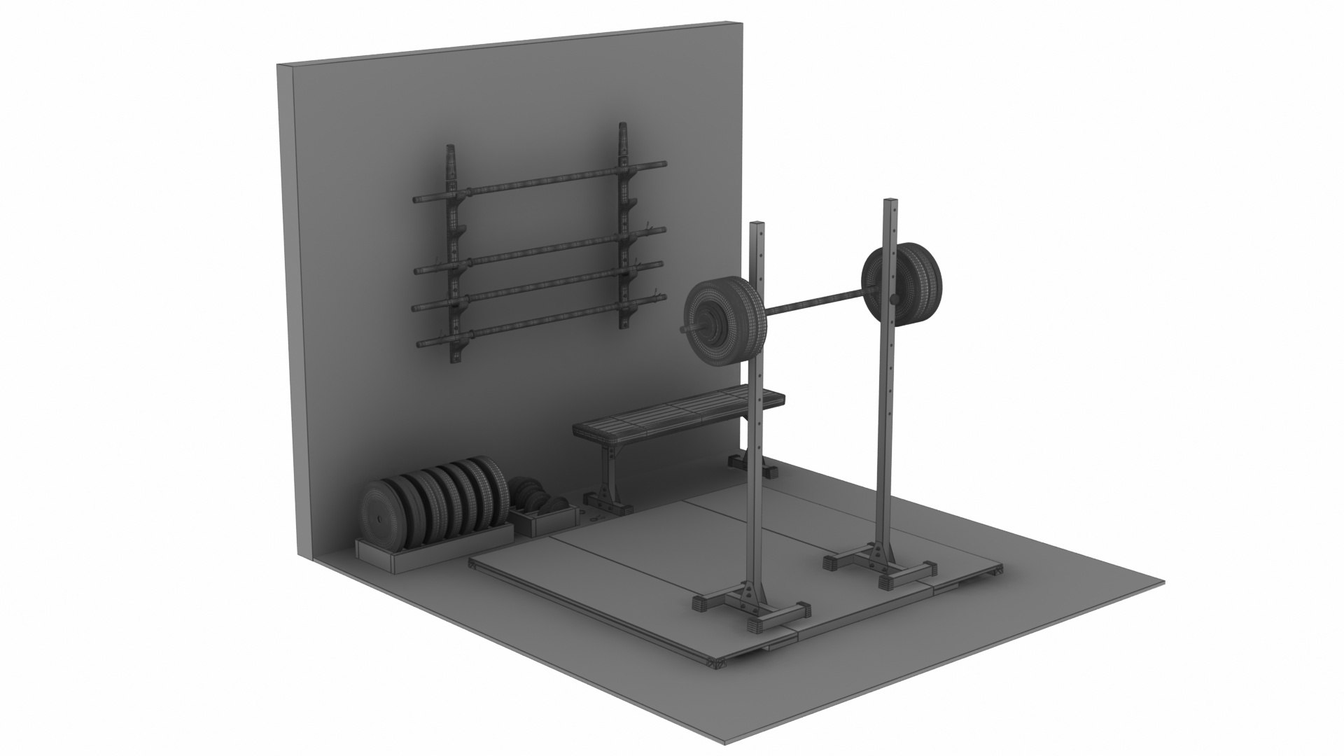 3D Weightlifting Crossfit Training Block Model - TurboSquid 1856378