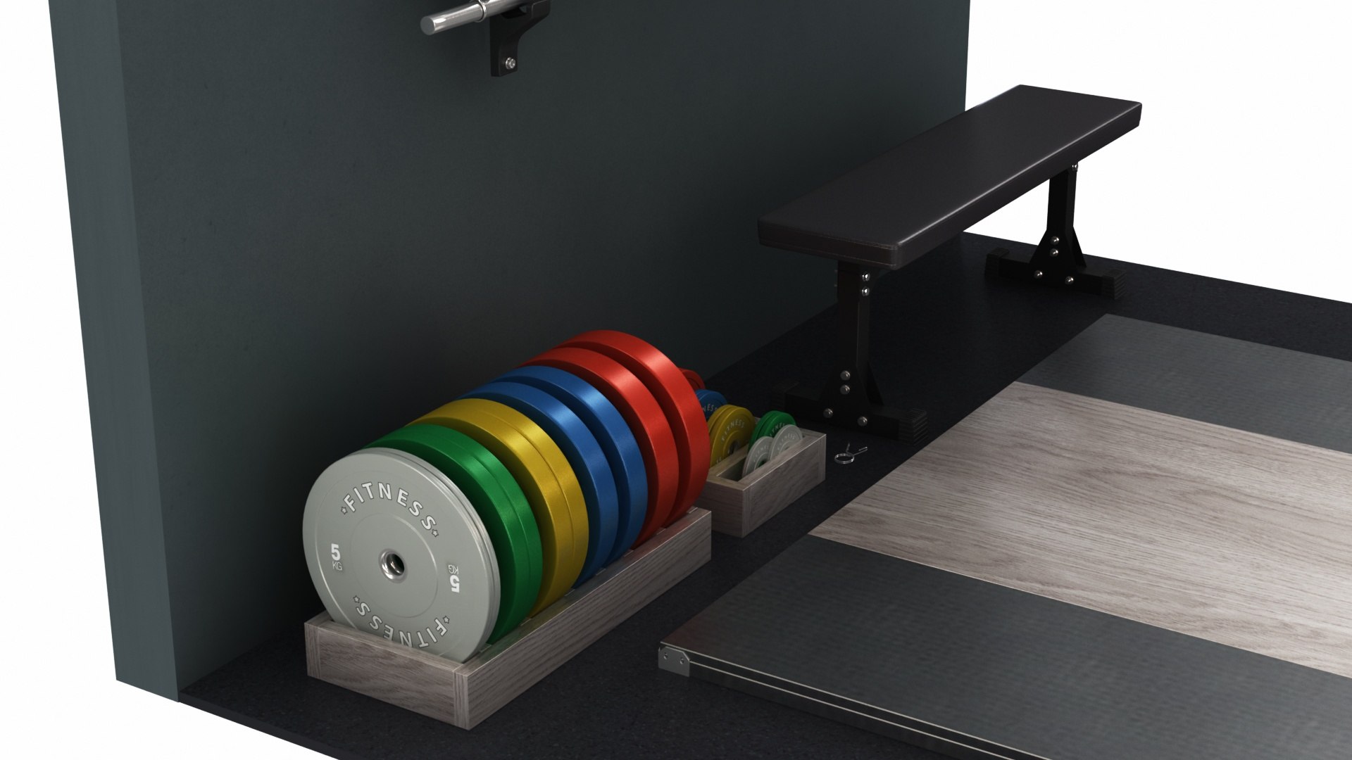 3D Weightlifting Crossfit Training Block Model - TurboSquid 1856378