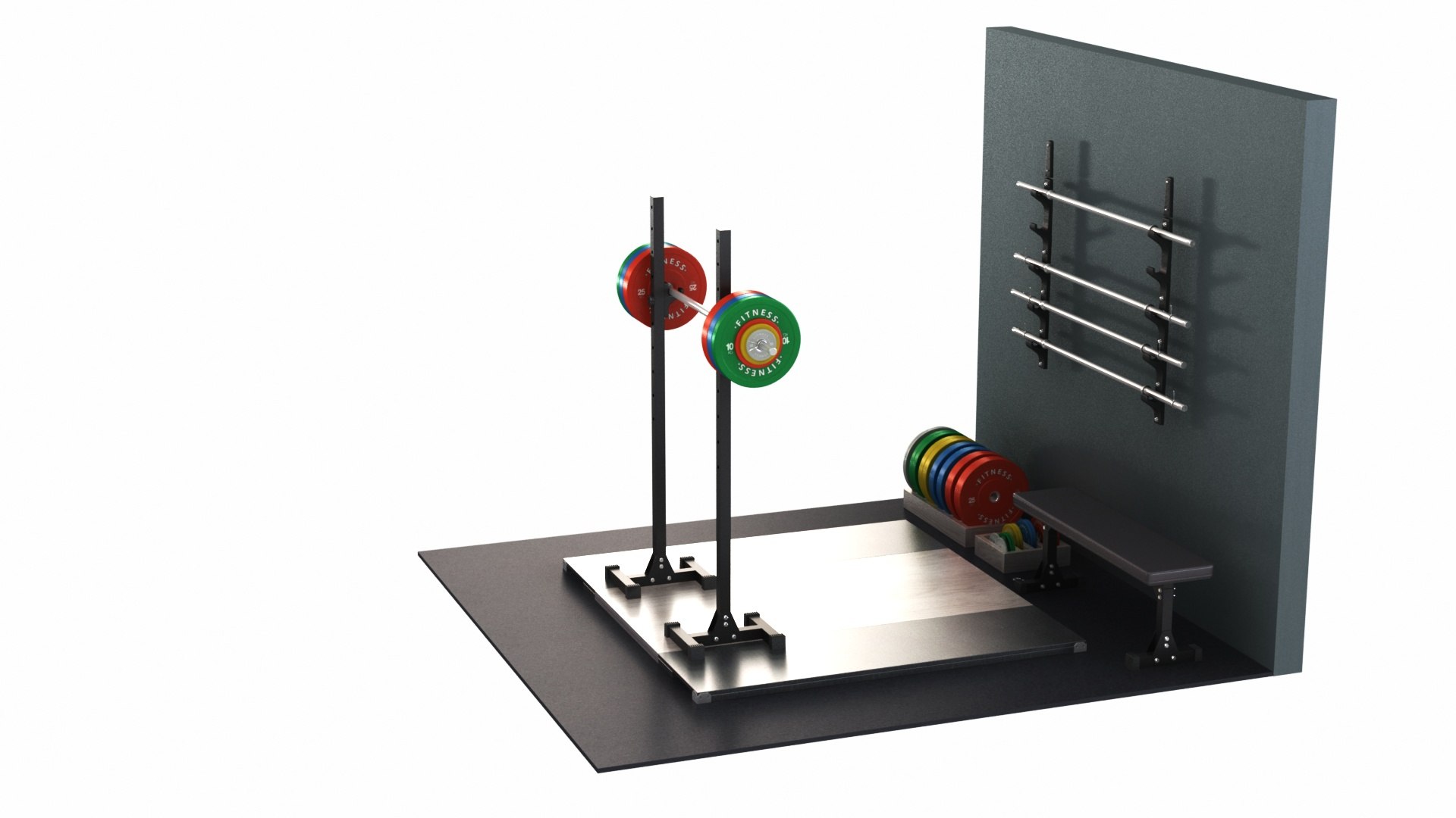 3D Weightlifting Crossfit Training Block Model - TurboSquid 1856378