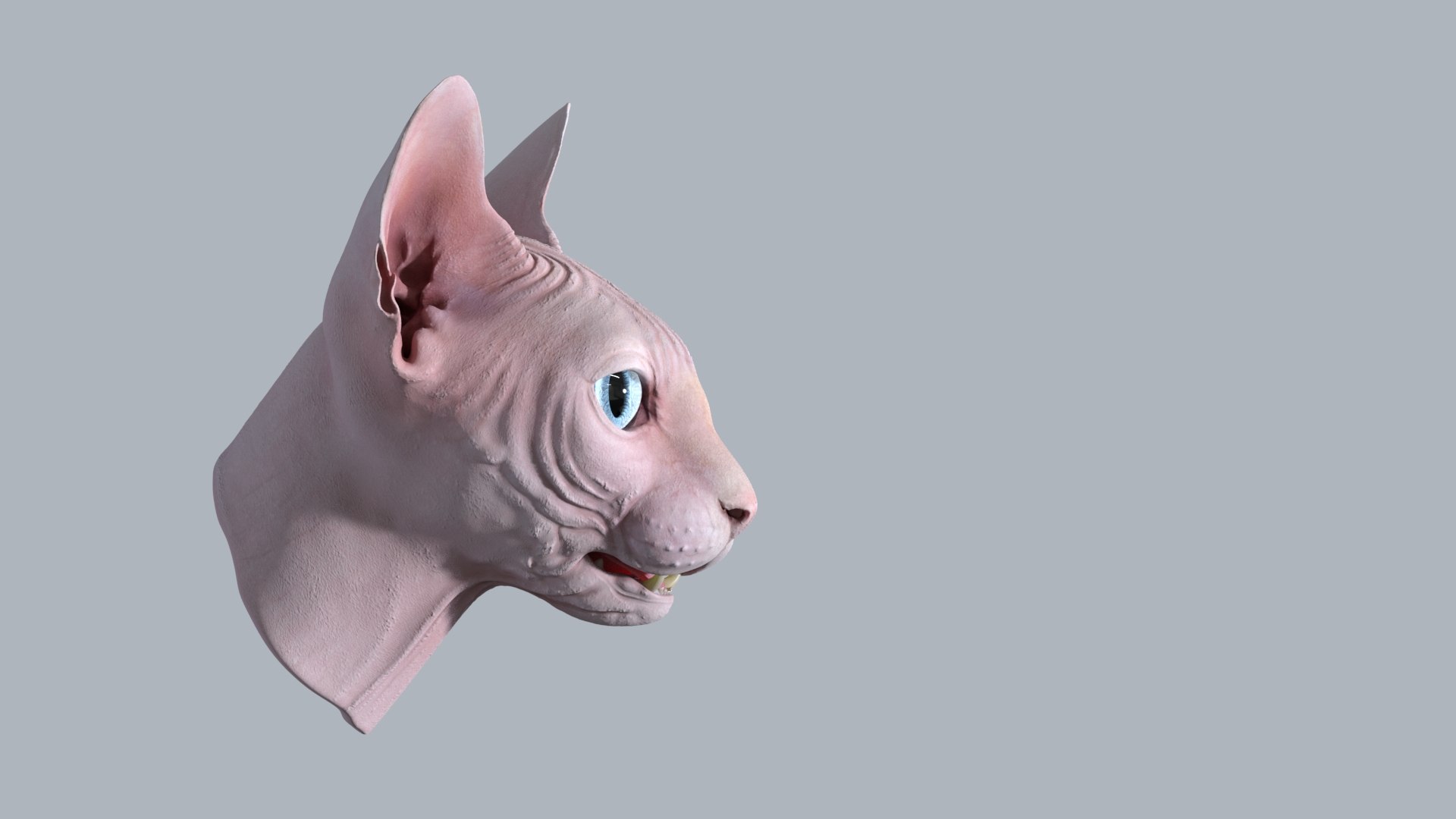 Sphynx Head Model - TurboSquid 1754496