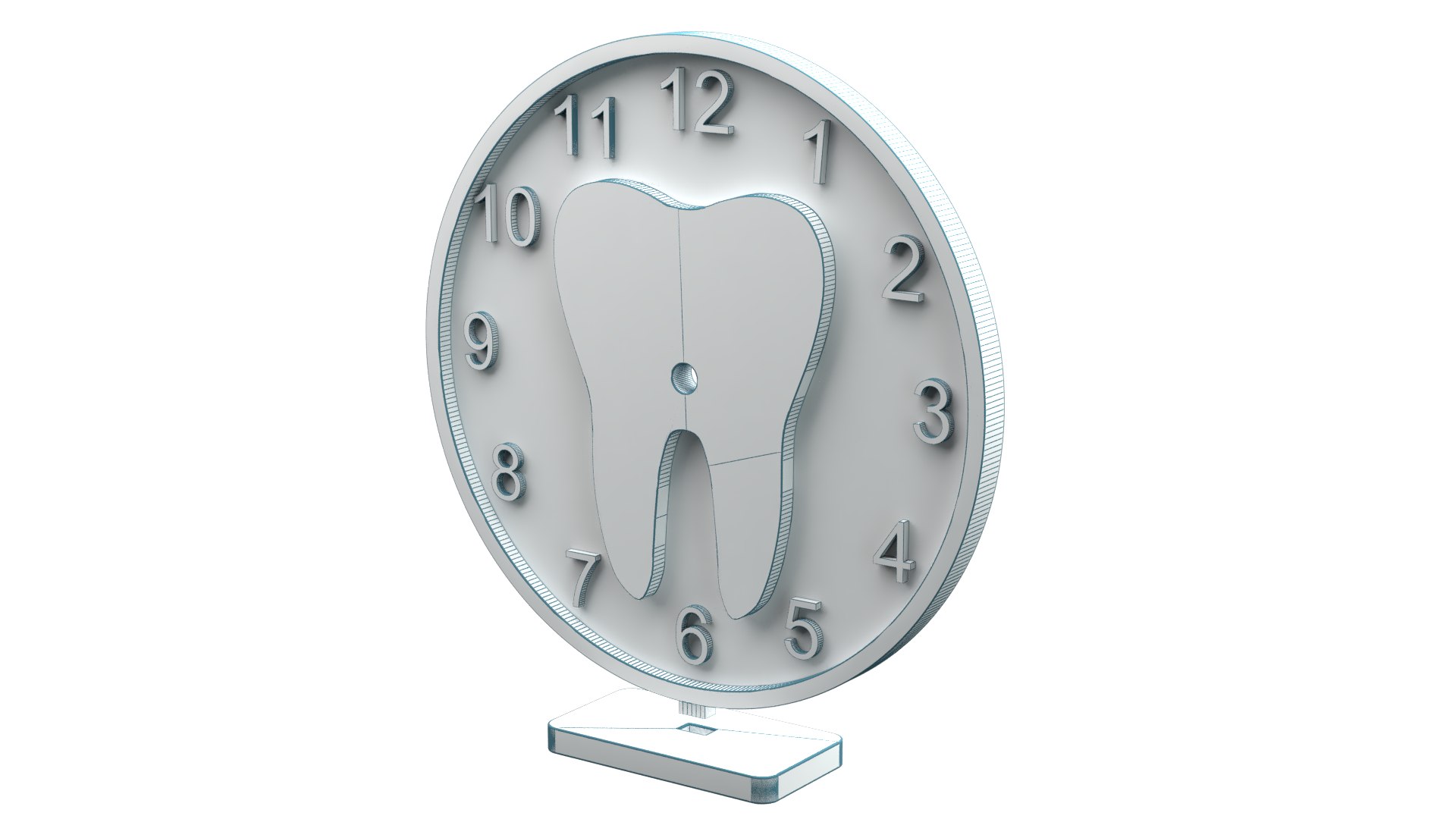 3D TOOTHCLOCK Model - TurboSquid 2286518