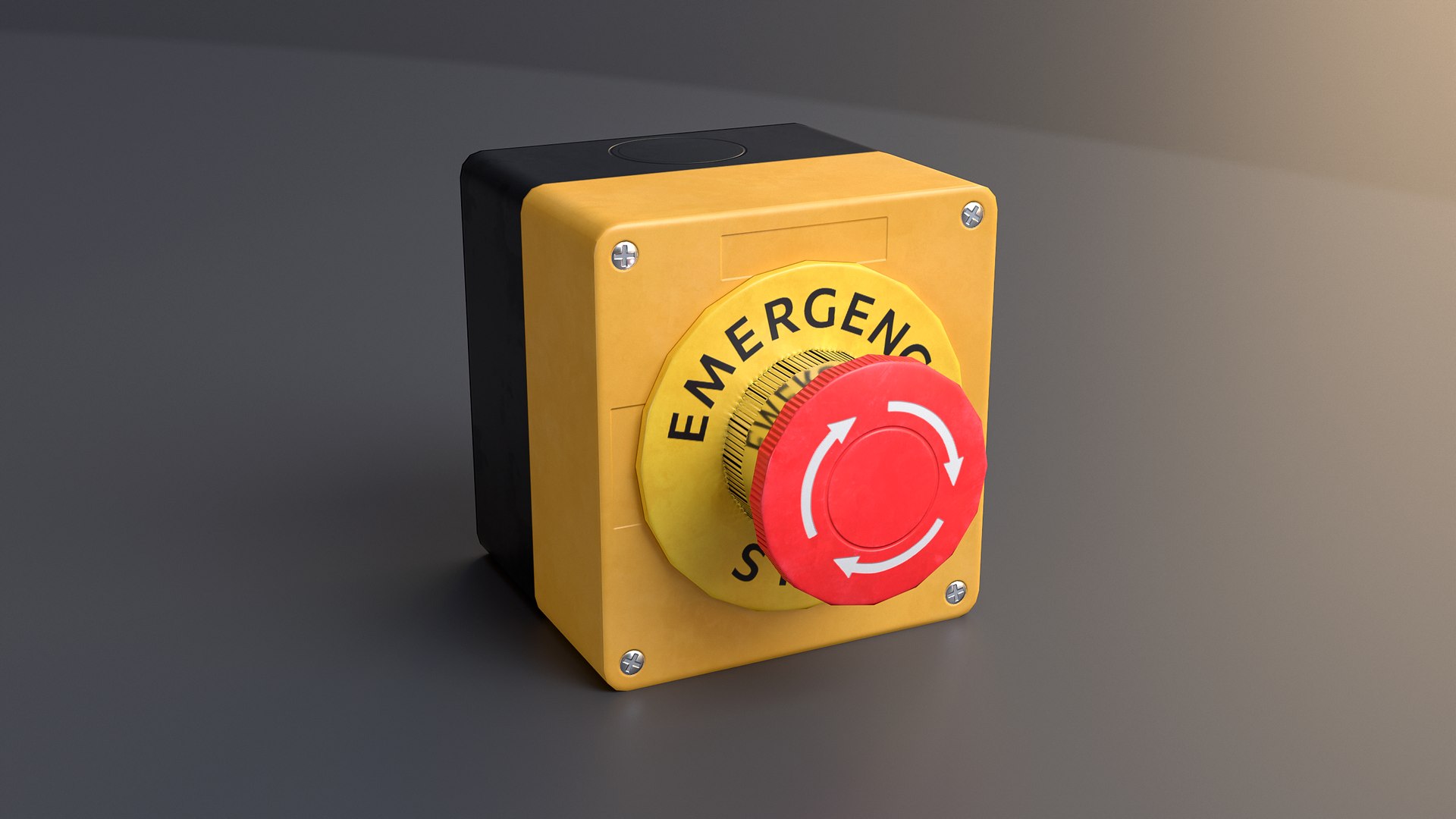 Emergency Button 3D Model - TurboSquid 2295899