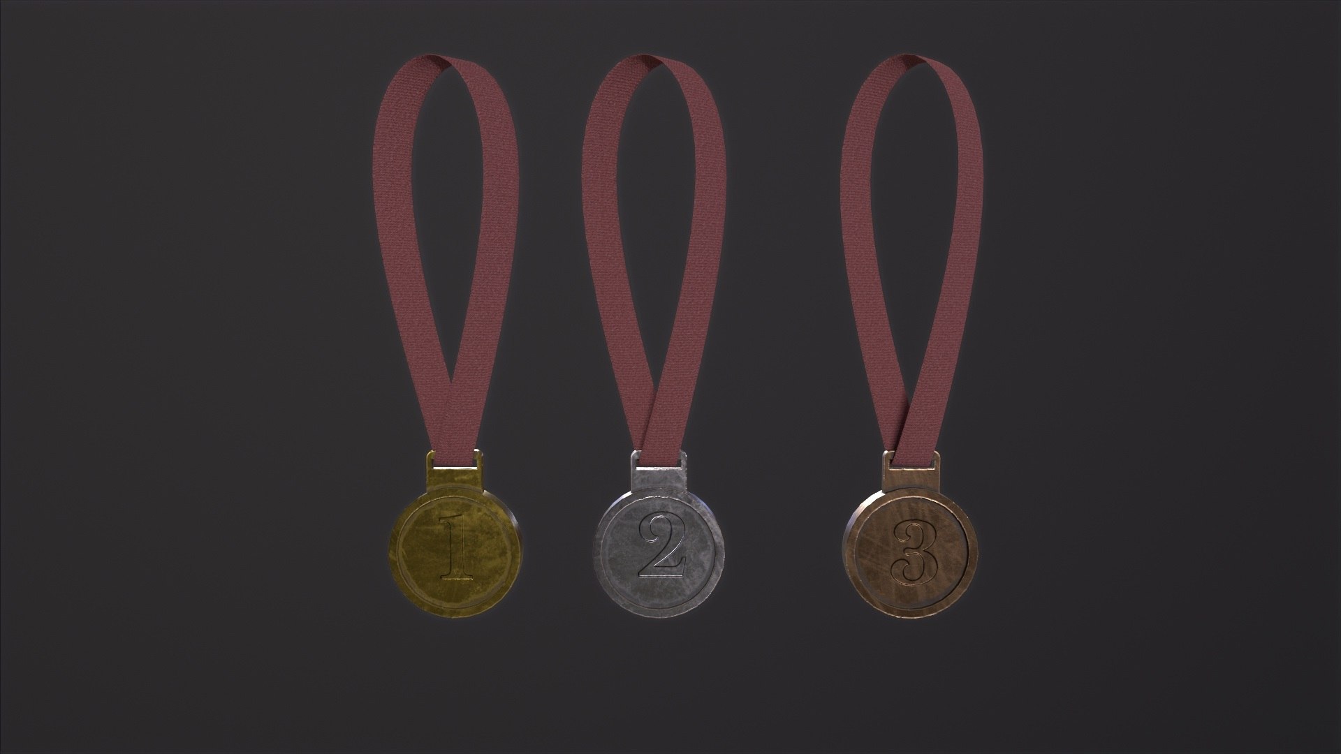 Olympic Medals 3D Model - TurboSquid 2100571