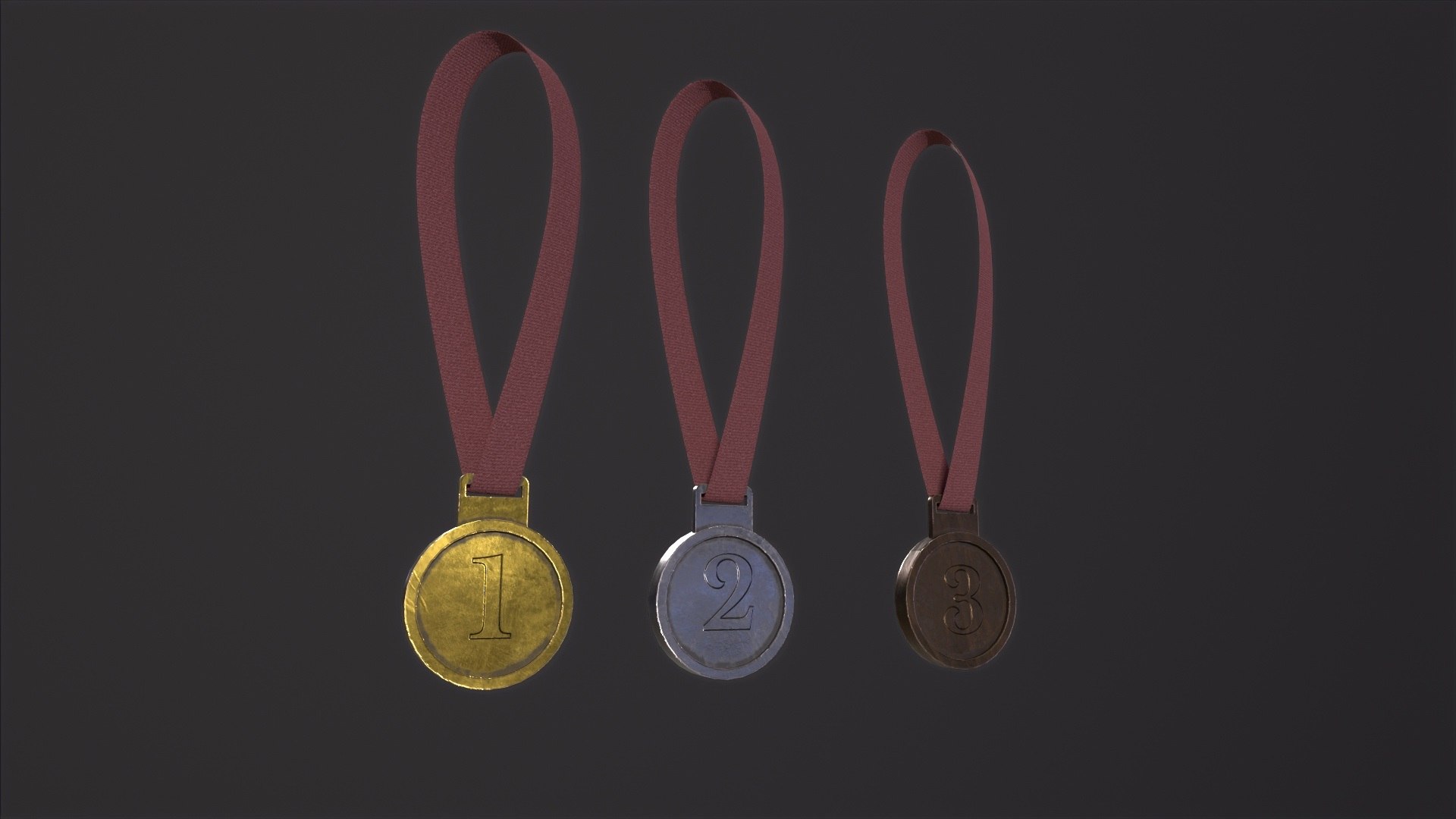 Olympic Medals 3D Model - TurboSquid 2100571