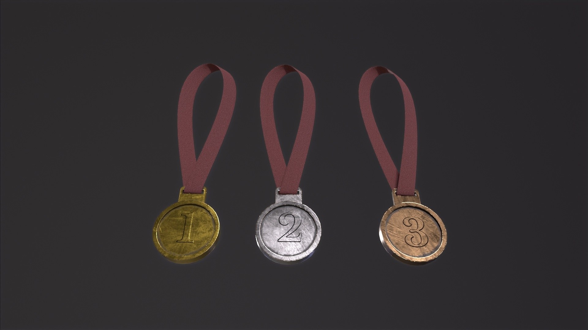 Olympic Medals 3D Model - TurboSquid 2100571