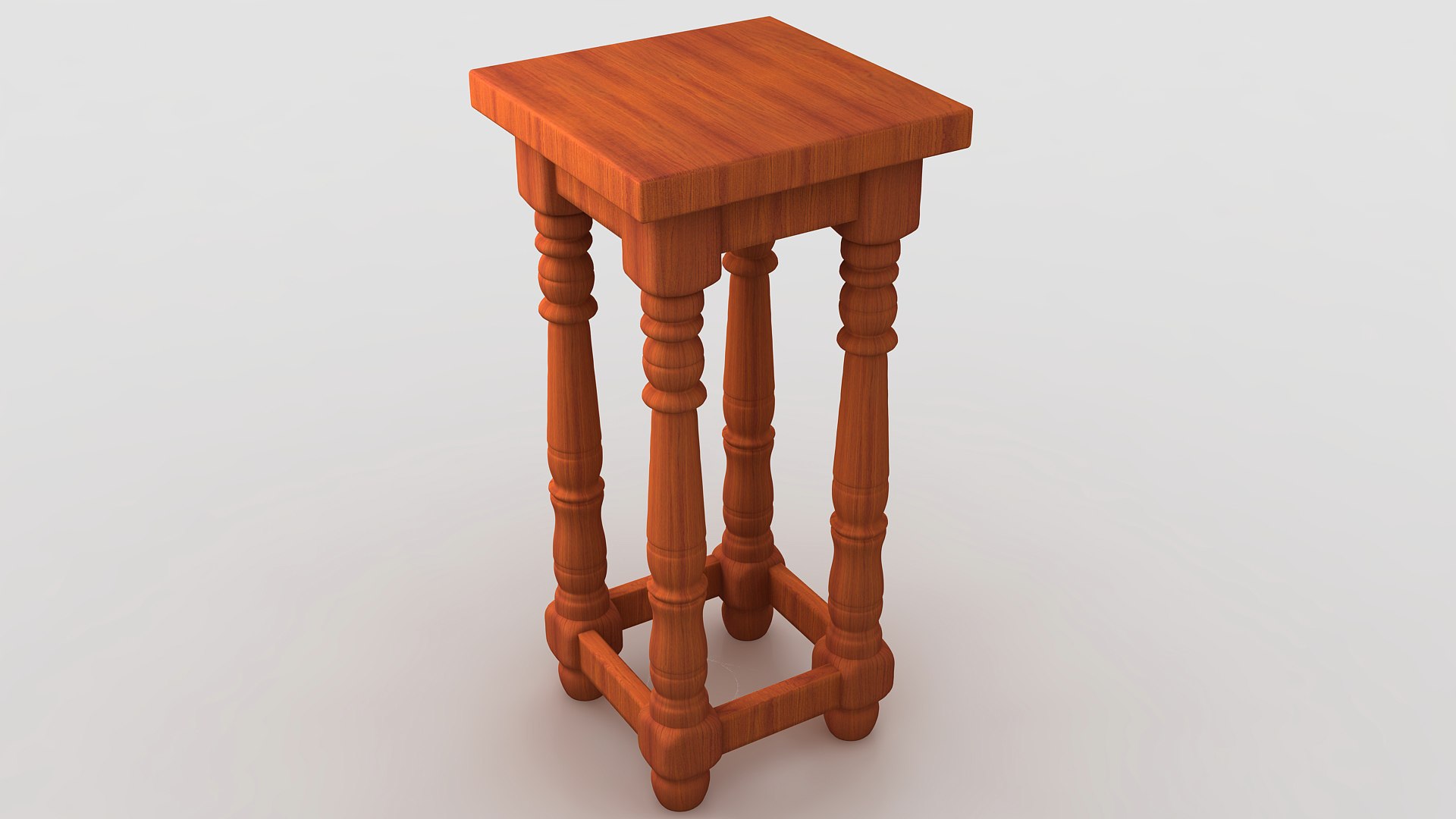 Cafe Wooden Tables 3D Model - TurboSquid 2083401
