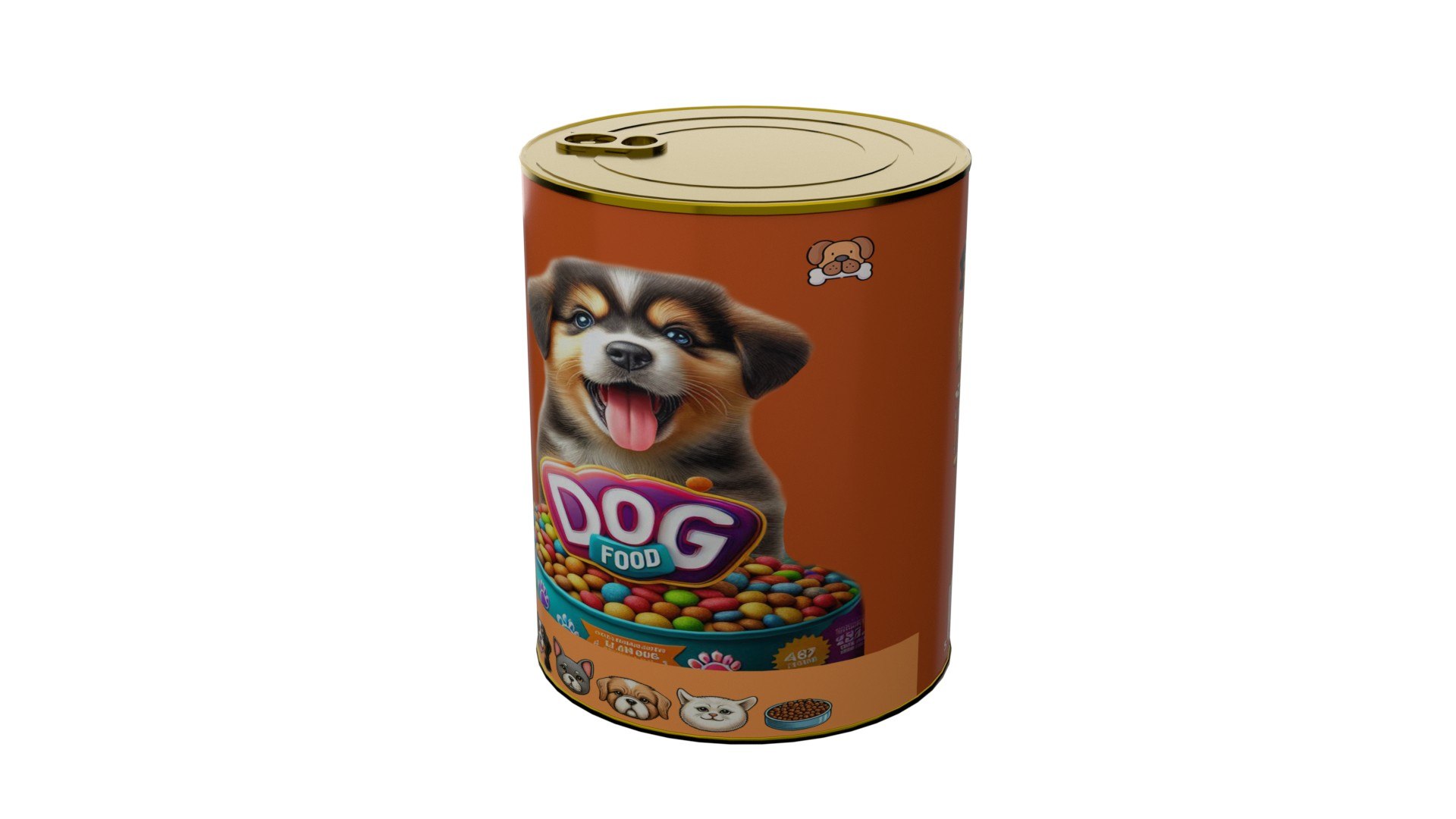 Free Dog Food Can 3D Model - TurboSquid 2370957