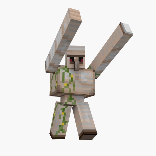 modelo 3d Iron Golem Minecraft - TurboSquid 2020369