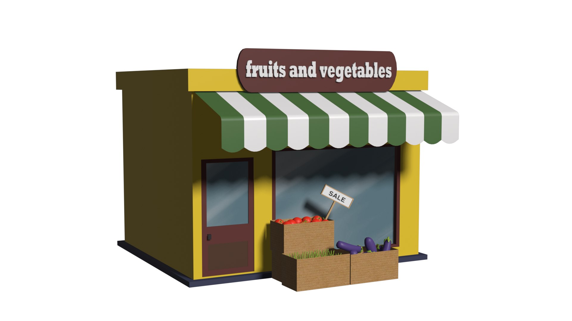 Building Cartoon 3D - TurboSquid 1754602