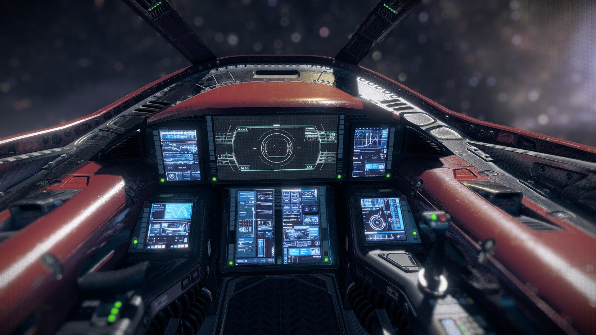Sci fi Cockpit 2 Light Fighter3D模型 - TurboSquid 1947845