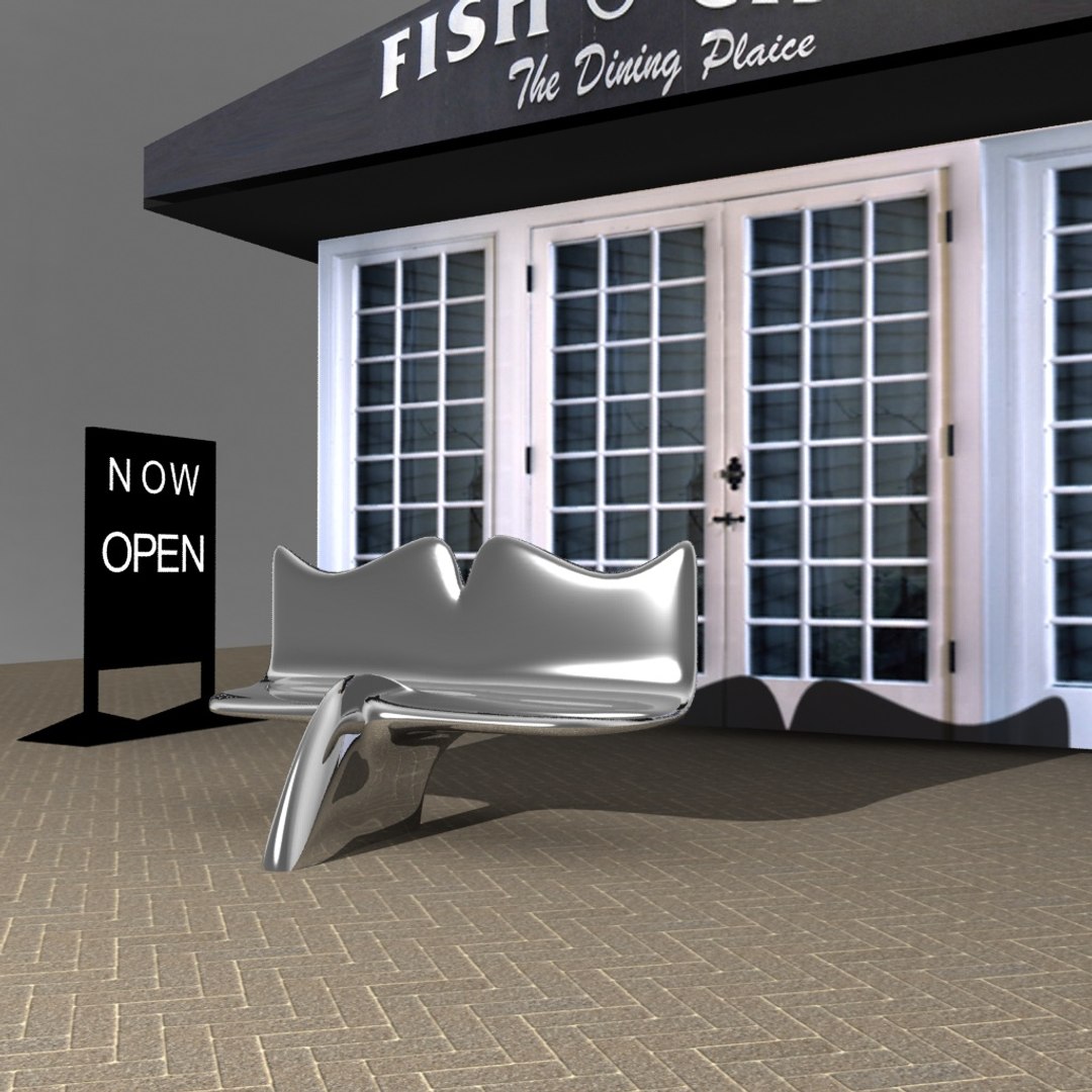 3D fish n chips shop model - TurboSquid 1221100