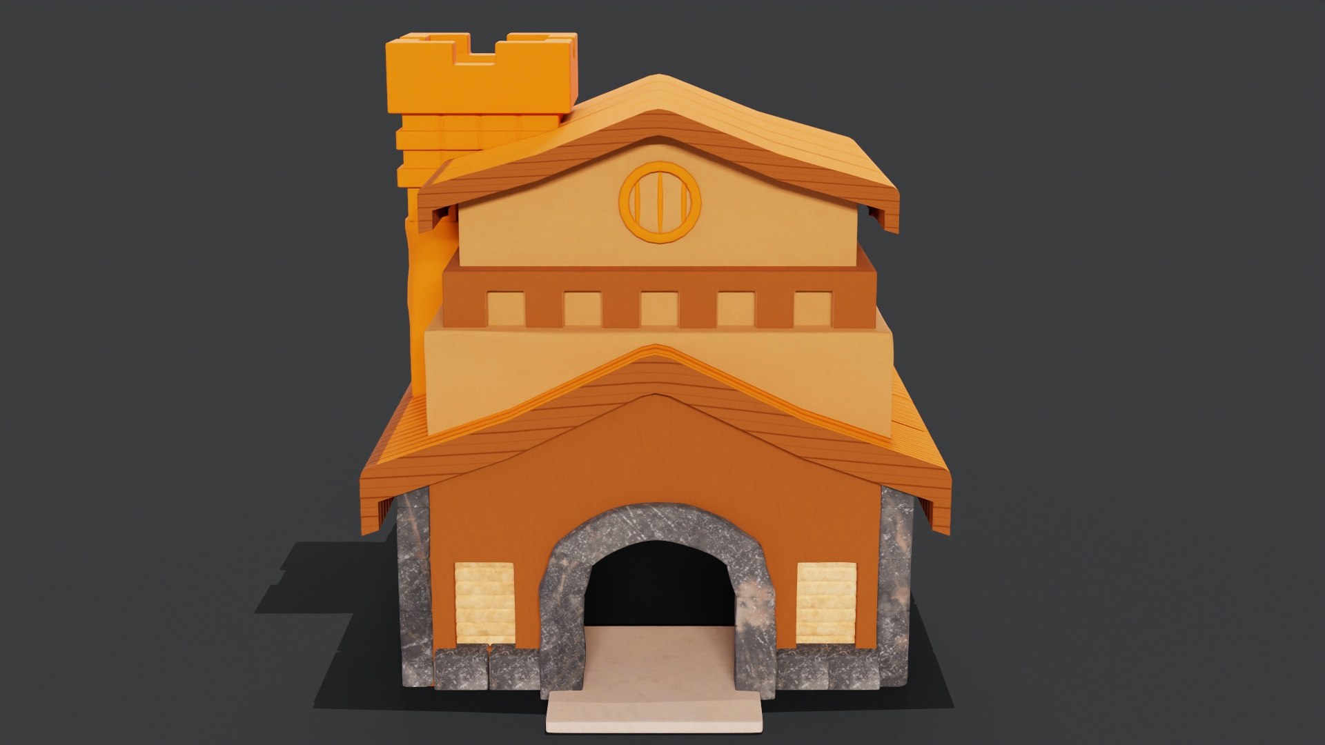 Town hall 3D - TurboSquid 2182056