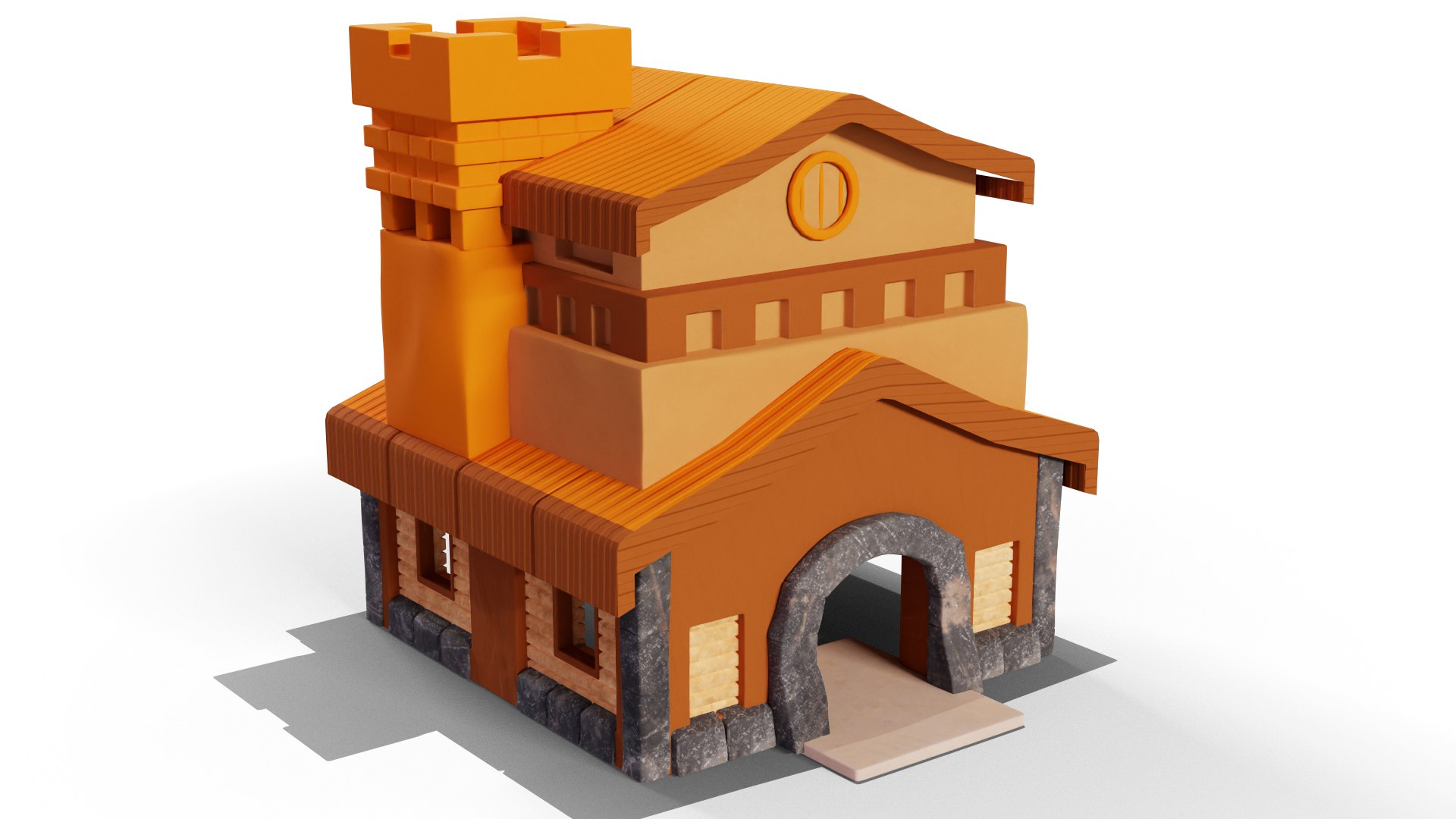 Town hall 3D - TurboSquid 2182056