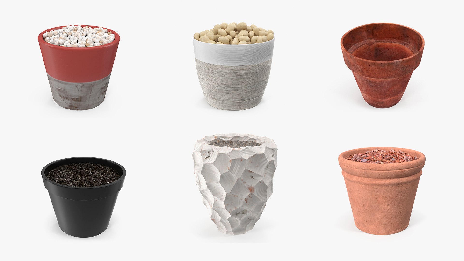 Home Flower Pots Collection 6 model - TurboSquid 2161032