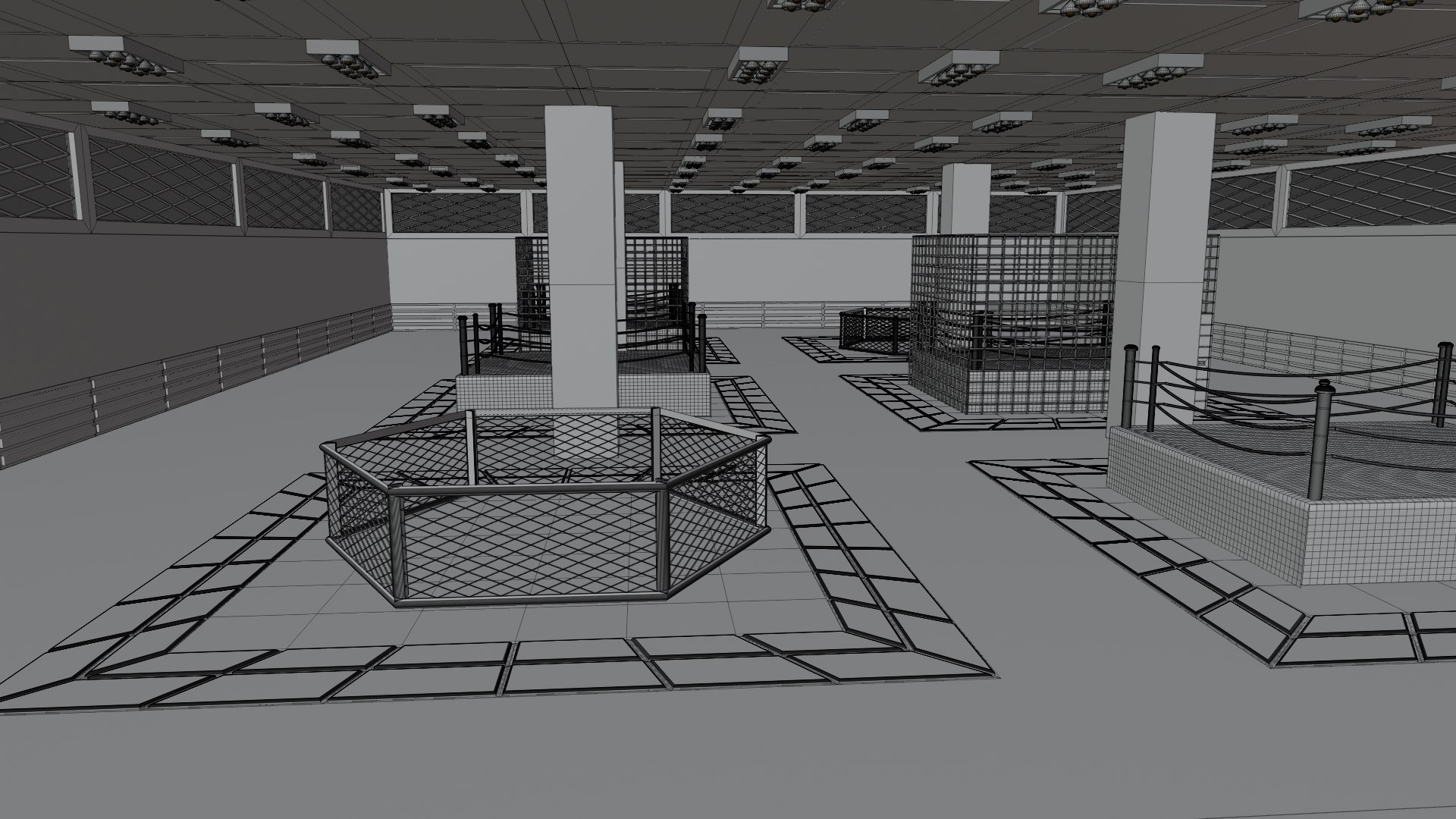 3D MMA Training Centre - TurboSquid 2179957
