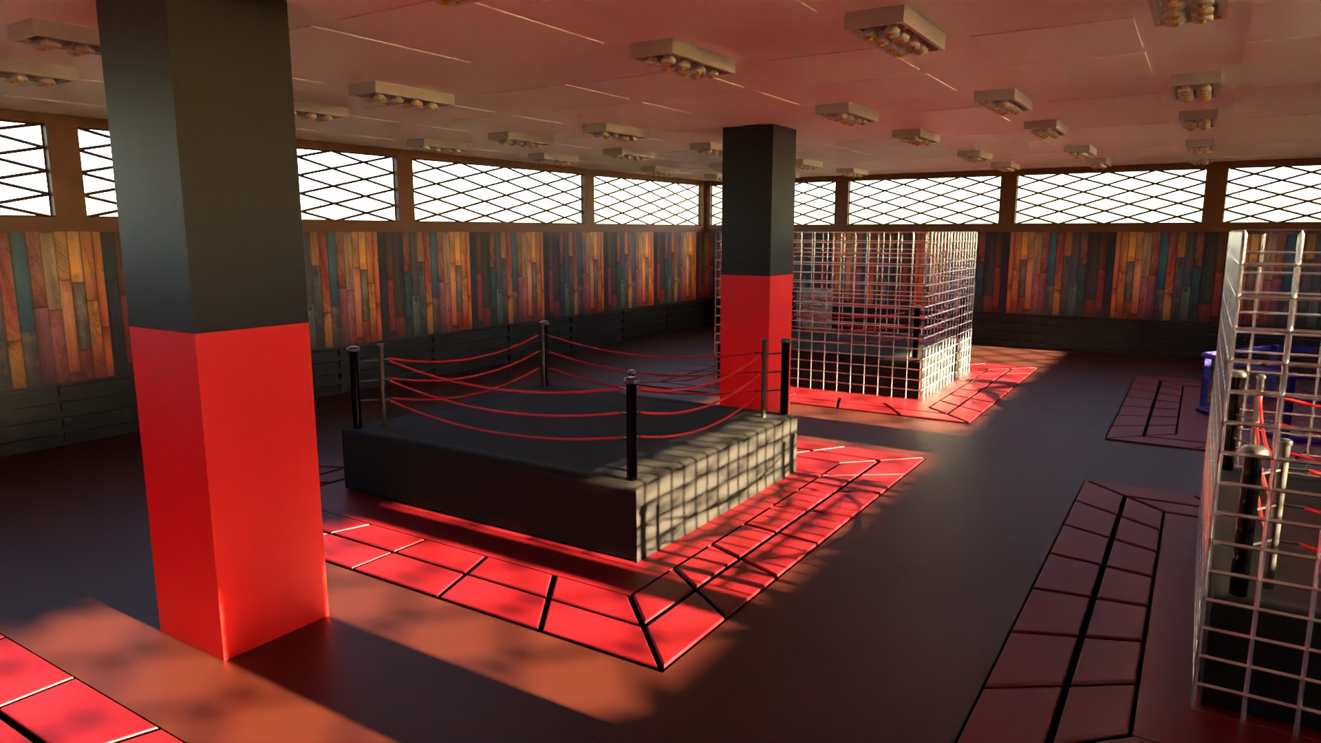 3D MMA Training Centre - TurboSquid 2179957