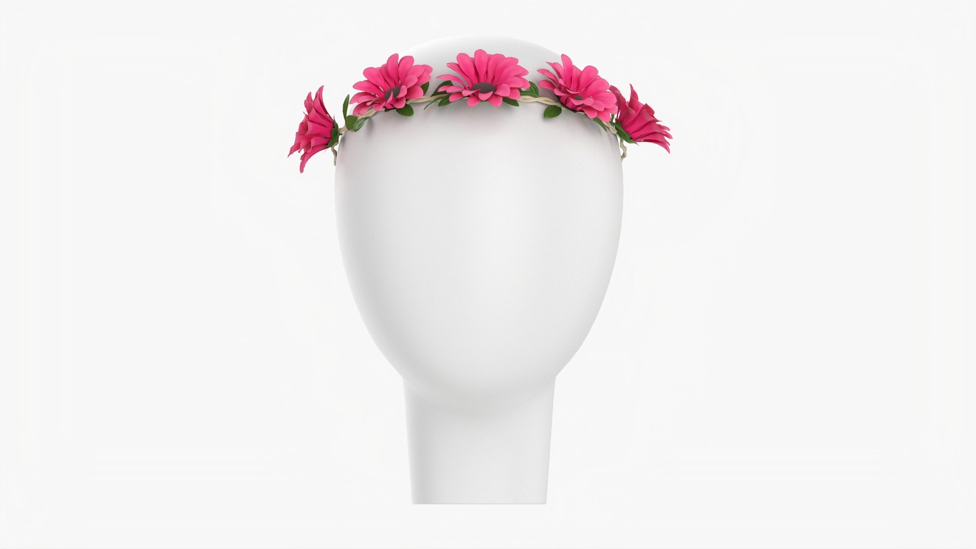 Female Flower Wreath 3D Model - TurboSquid 1770703