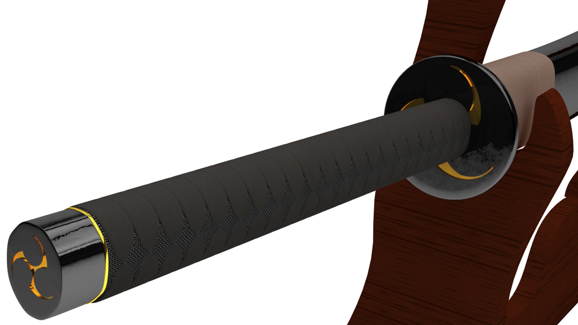 Samurai Katana Case Stand 3d Model