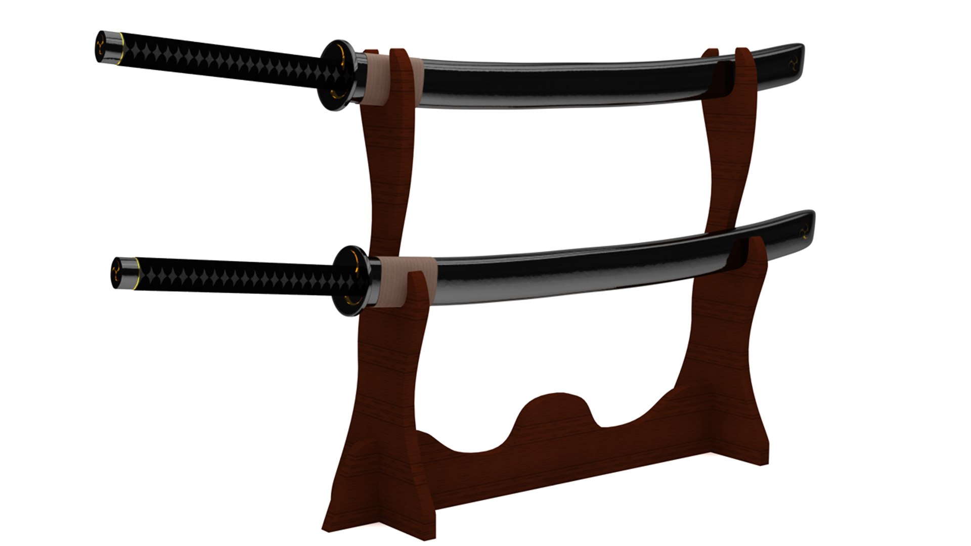Samurai Katana Case Stand 3d Model