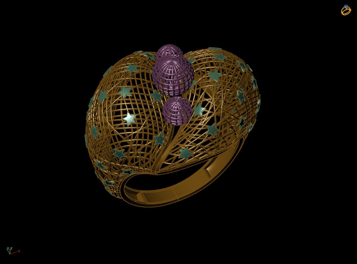 Gold ring 3D - TurboSquid 1698794