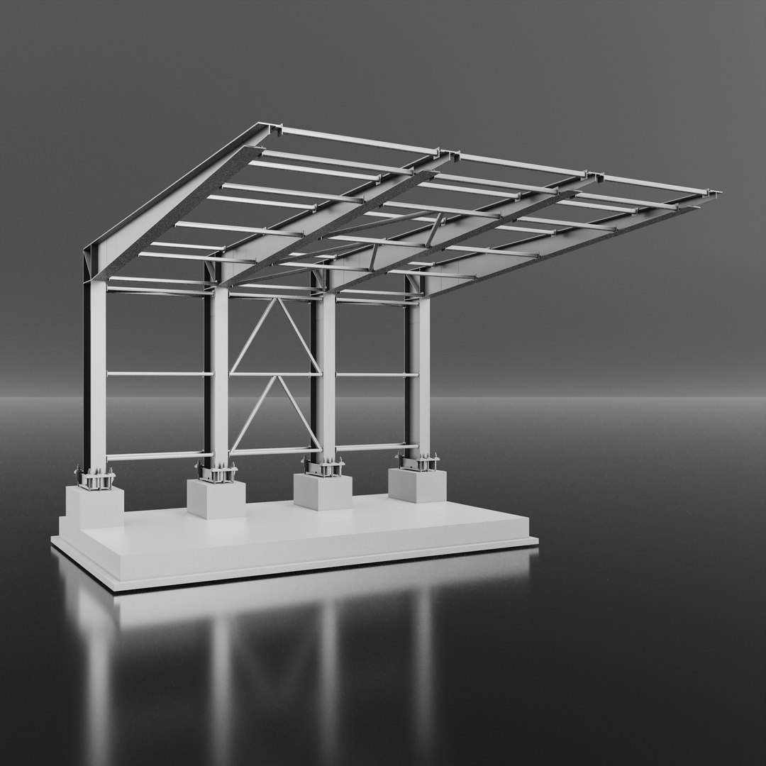 Metal Bus Stop Model - TurboSquid 2236425