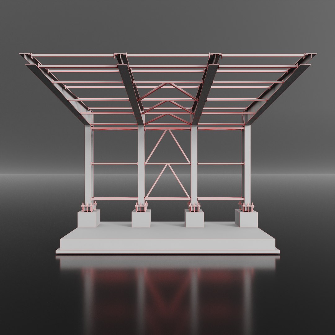 Metal Bus Stop Model - TurboSquid 2236425