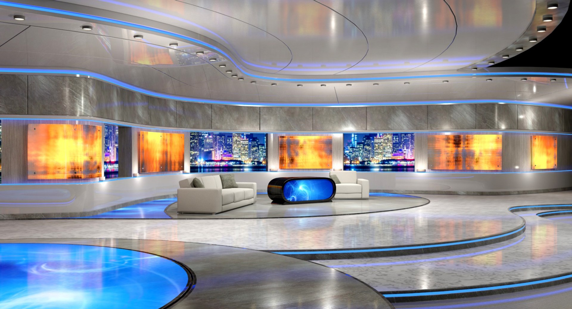 3D Virtual Set Studio Model - TurboSquid 1396984