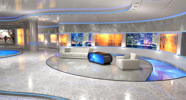 3D virtual set studio model - TurboSquid 1396984