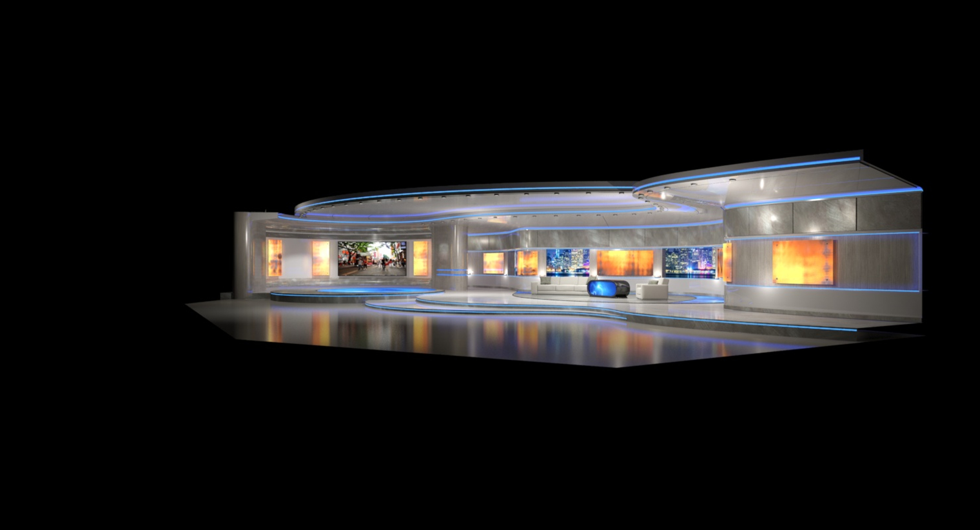 3D Virtual Set Studio Model - TurboSquid 1396984