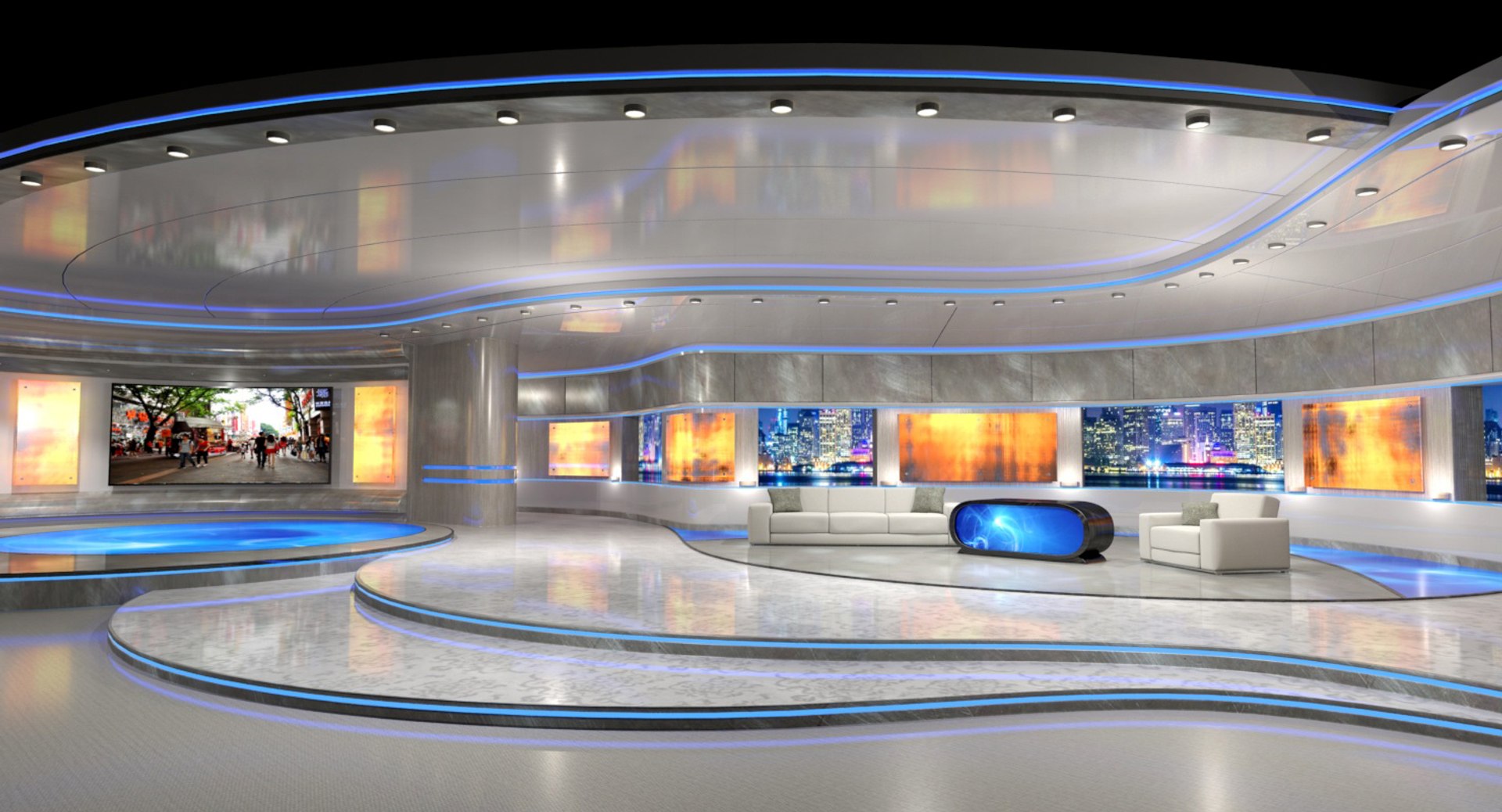 3D Virtual Set Studio Model - TurboSquid 1396984