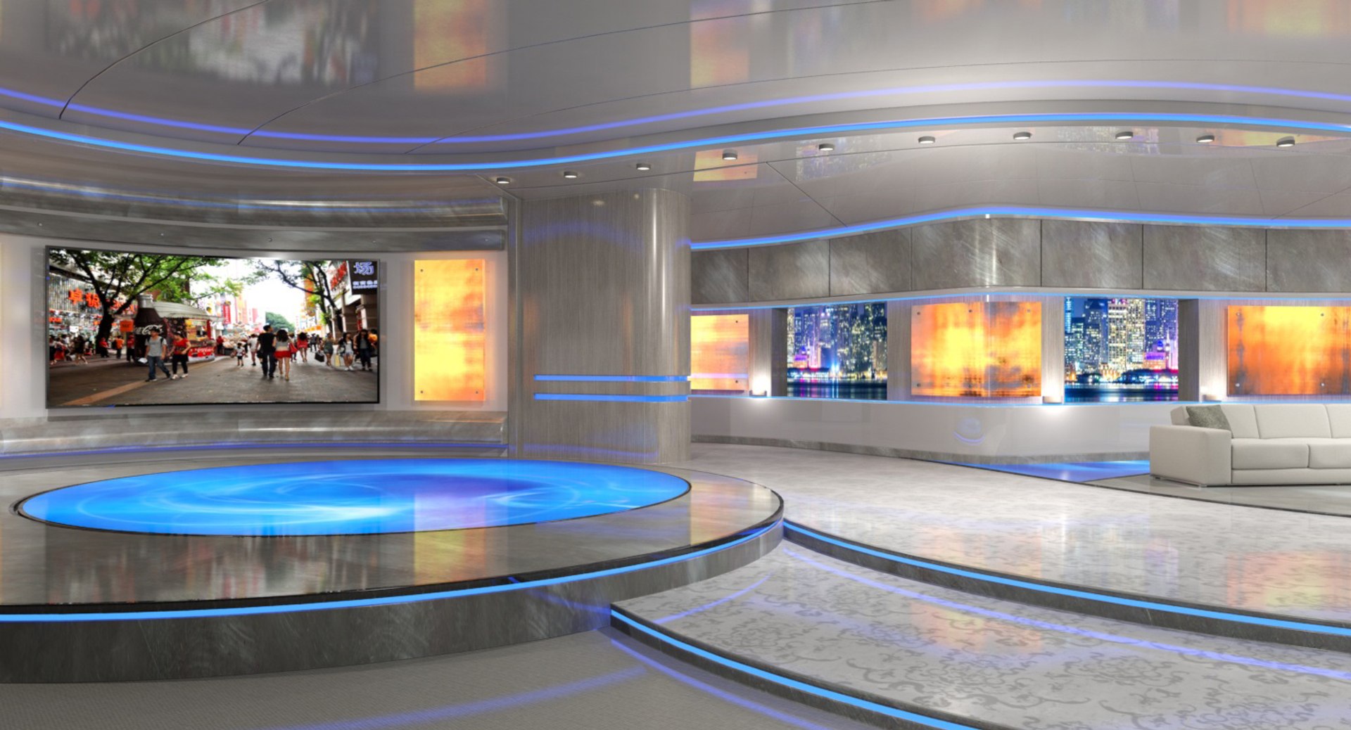 3D Virtual Set Studio Model - TurboSquid 1396984