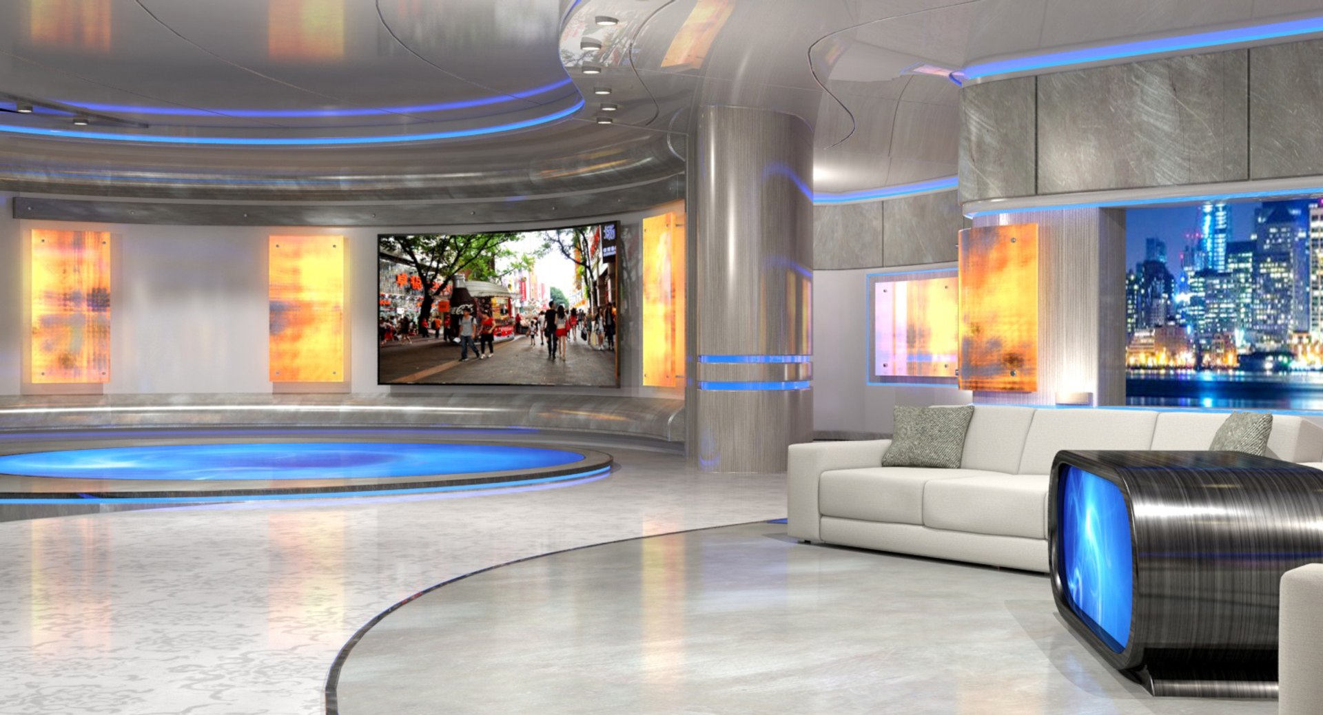 3D Virtual Set Studio Model - TurboSquid 1396984