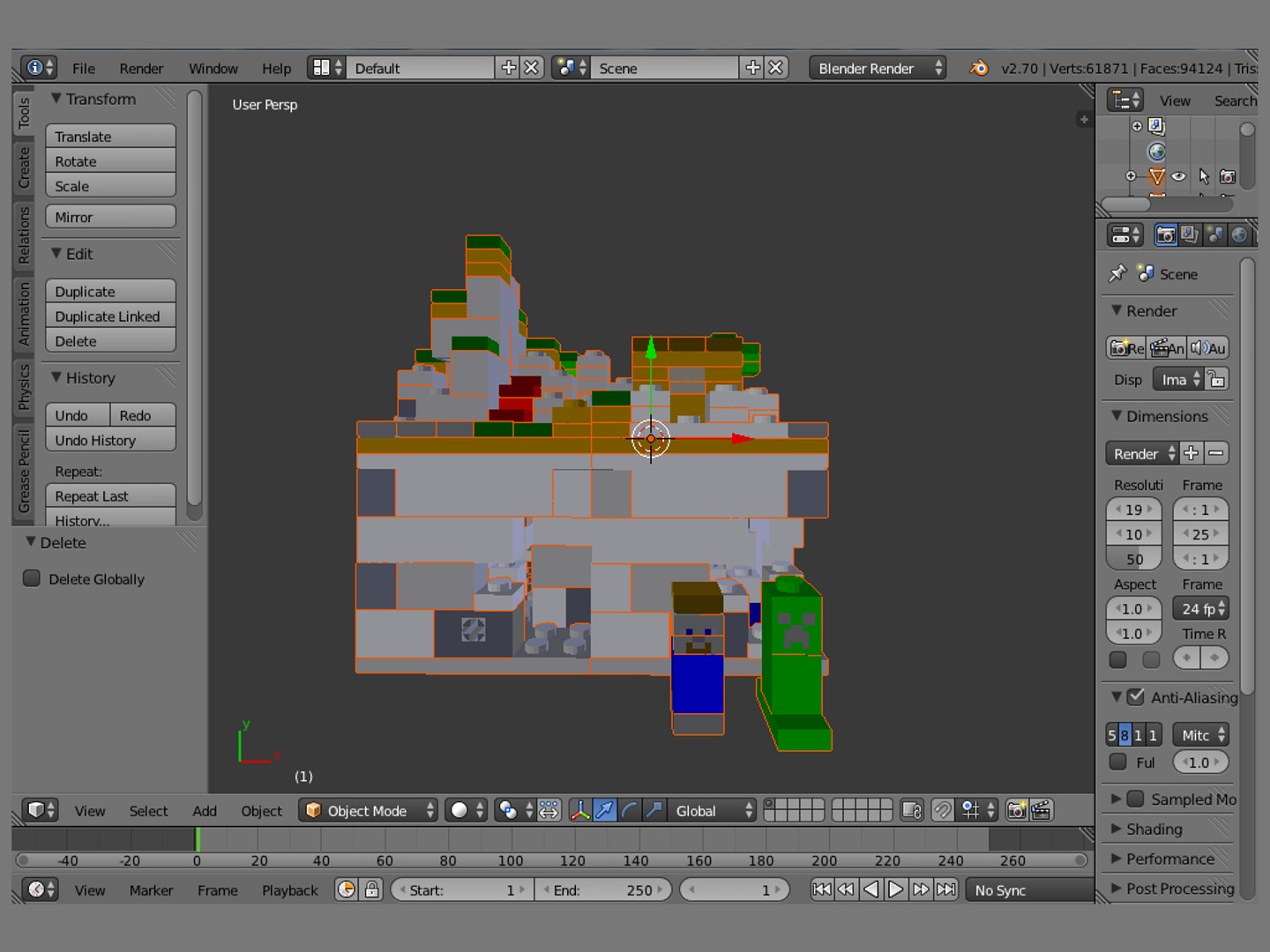 obj minecraft micro world