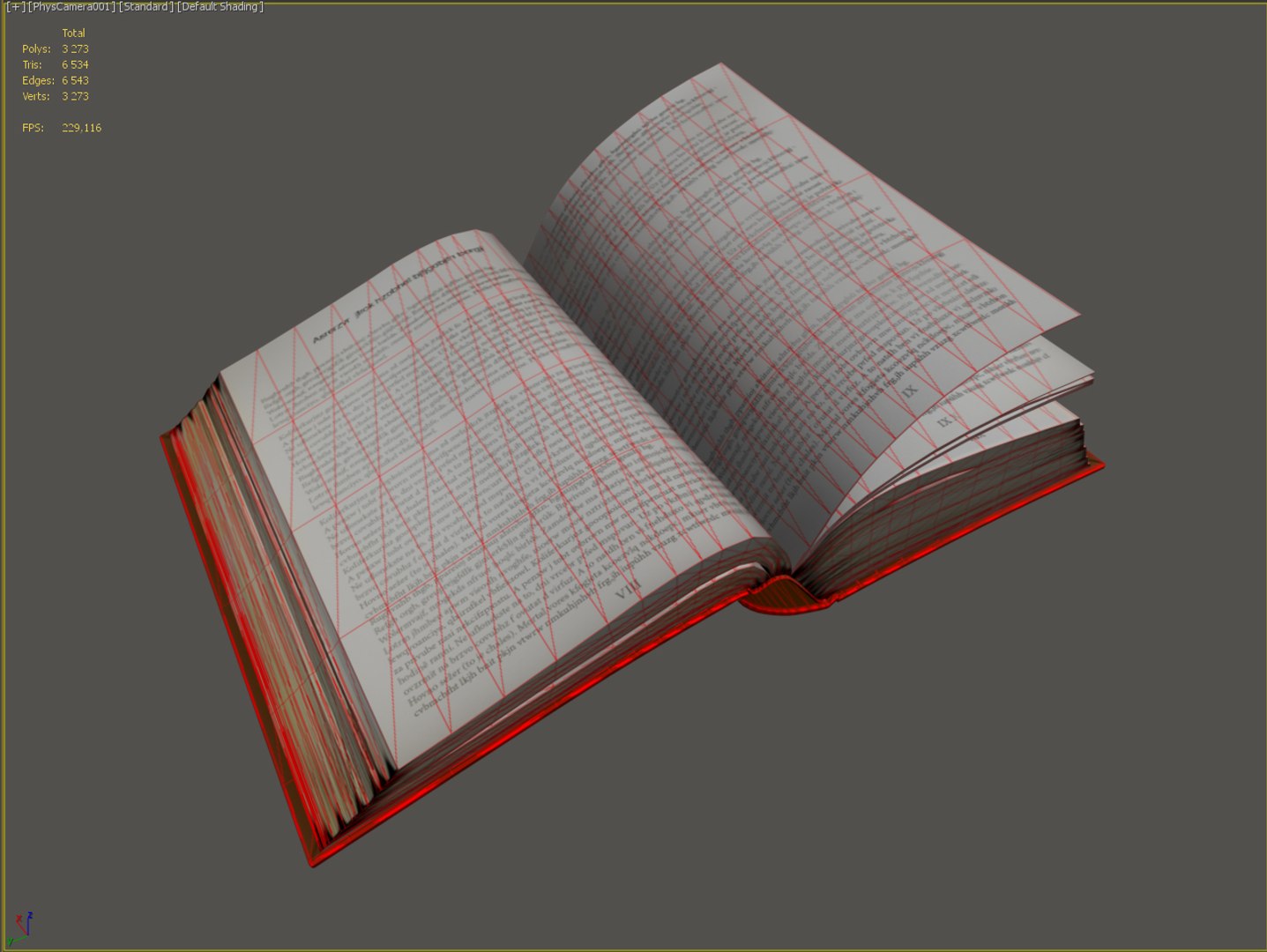 Described Open Book Model - TurboSquid 1382914