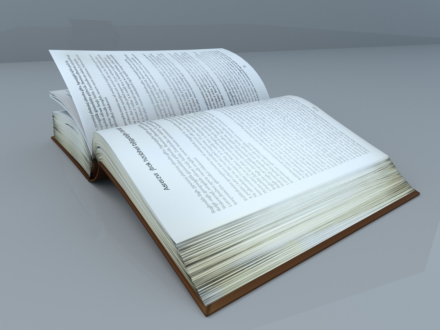 Described Open Book Model - TurboSquid 1382914