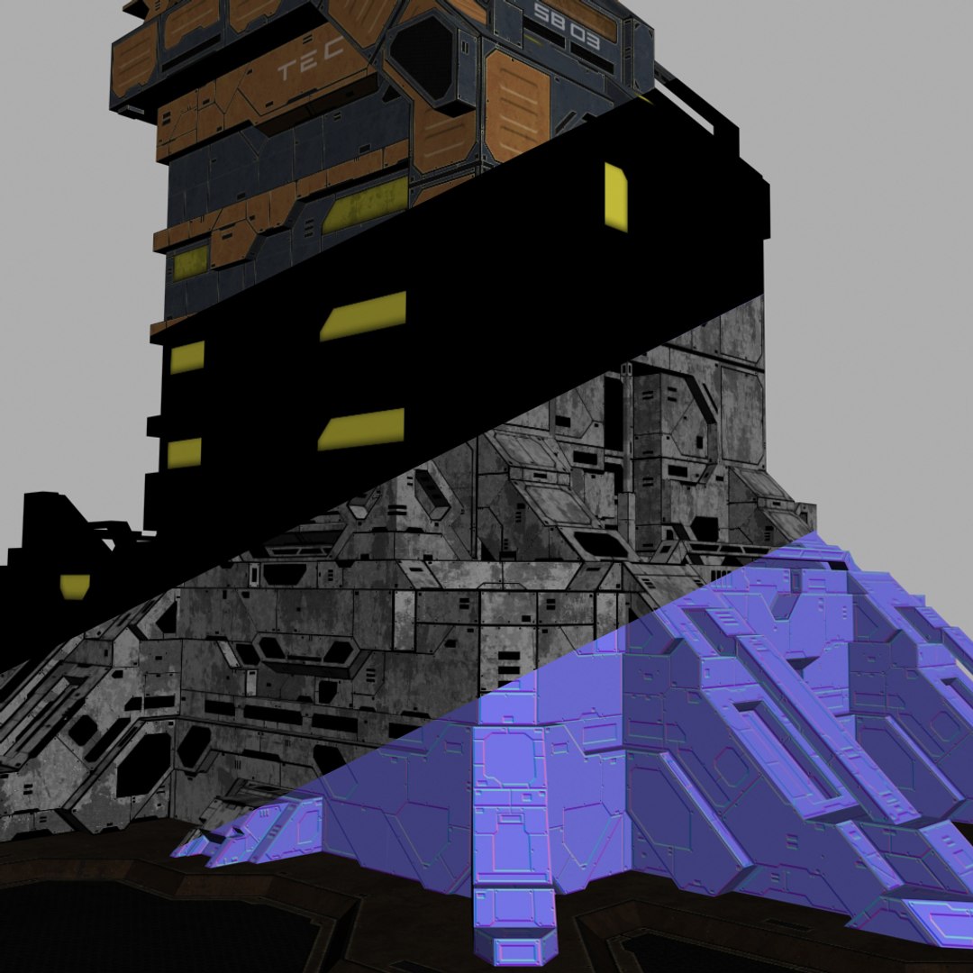 Starbase Building 3d Max