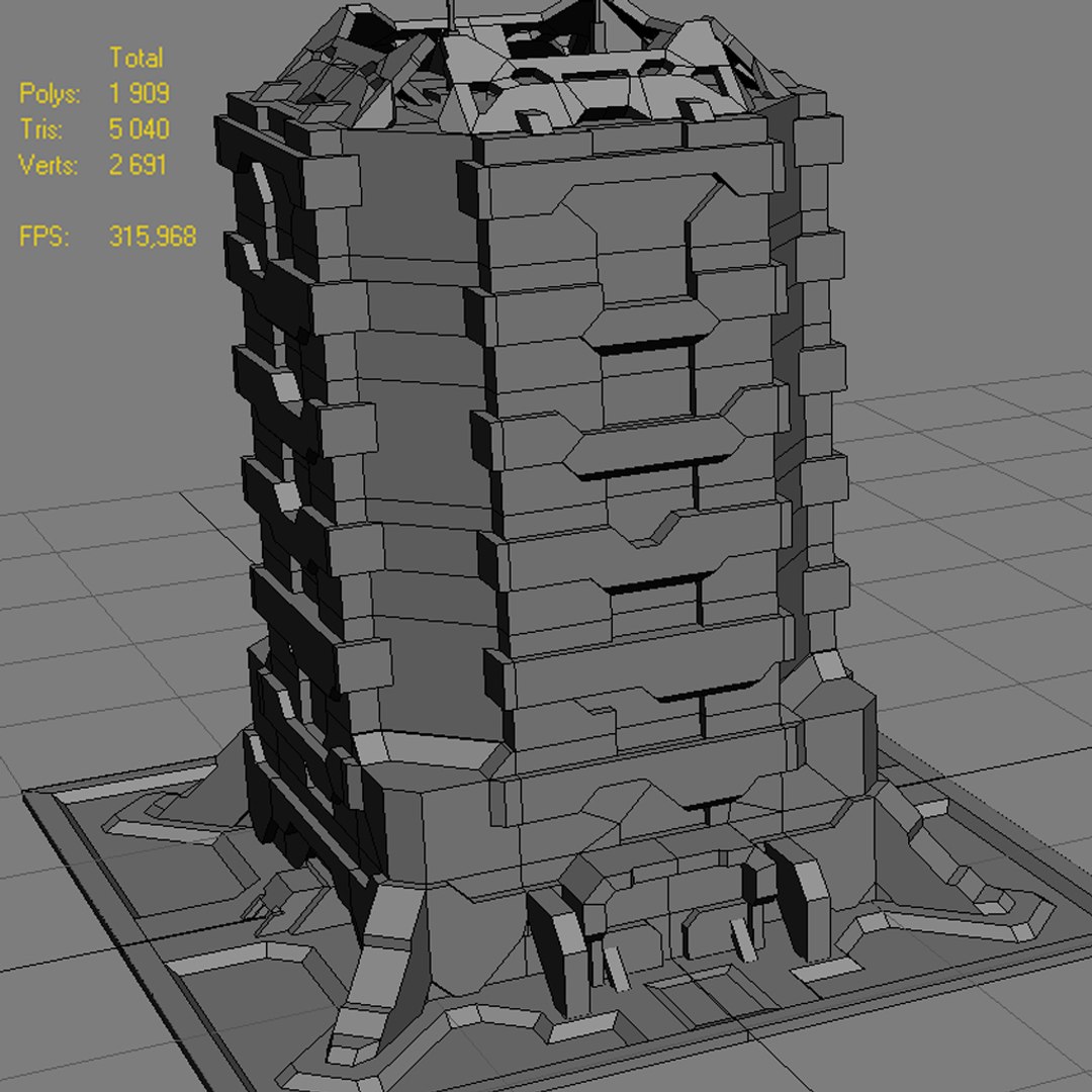 Starbase Building 3d Max