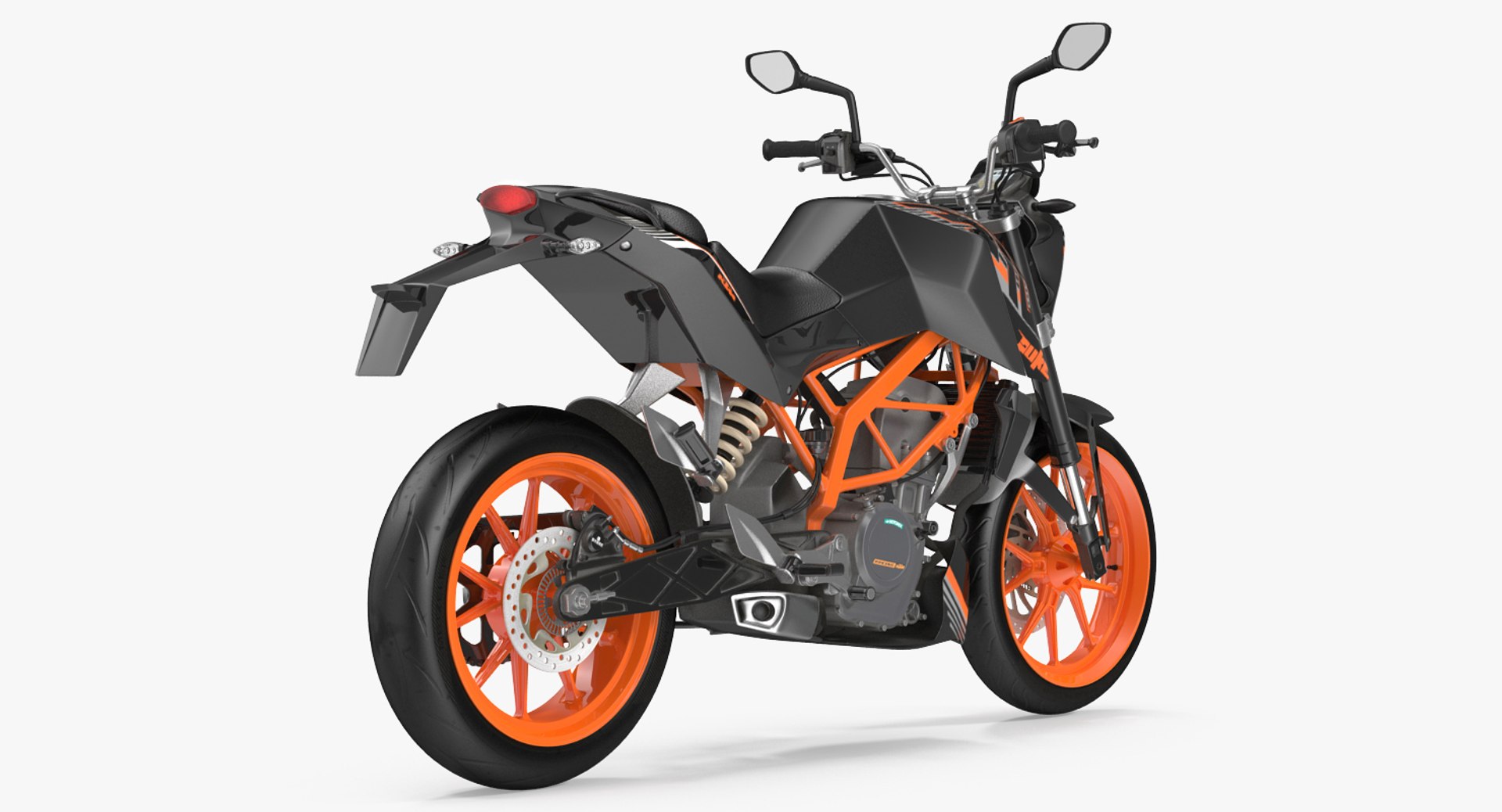 3d Model Motorcycle Ktm Duke 390